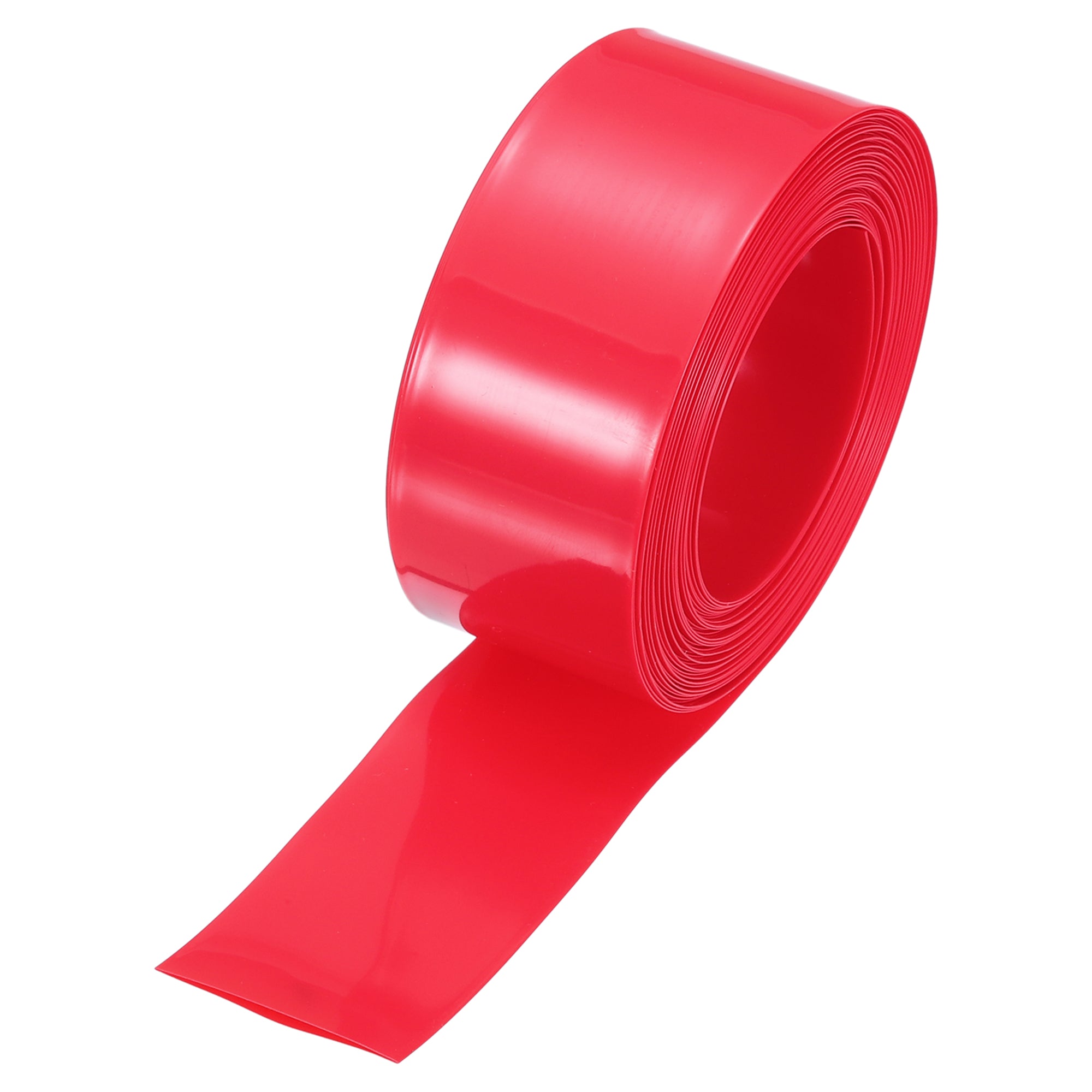 Battery Wrap 32mm Flat 26 ft PVC Heat Shrink Tube Wraps Red | Harfington