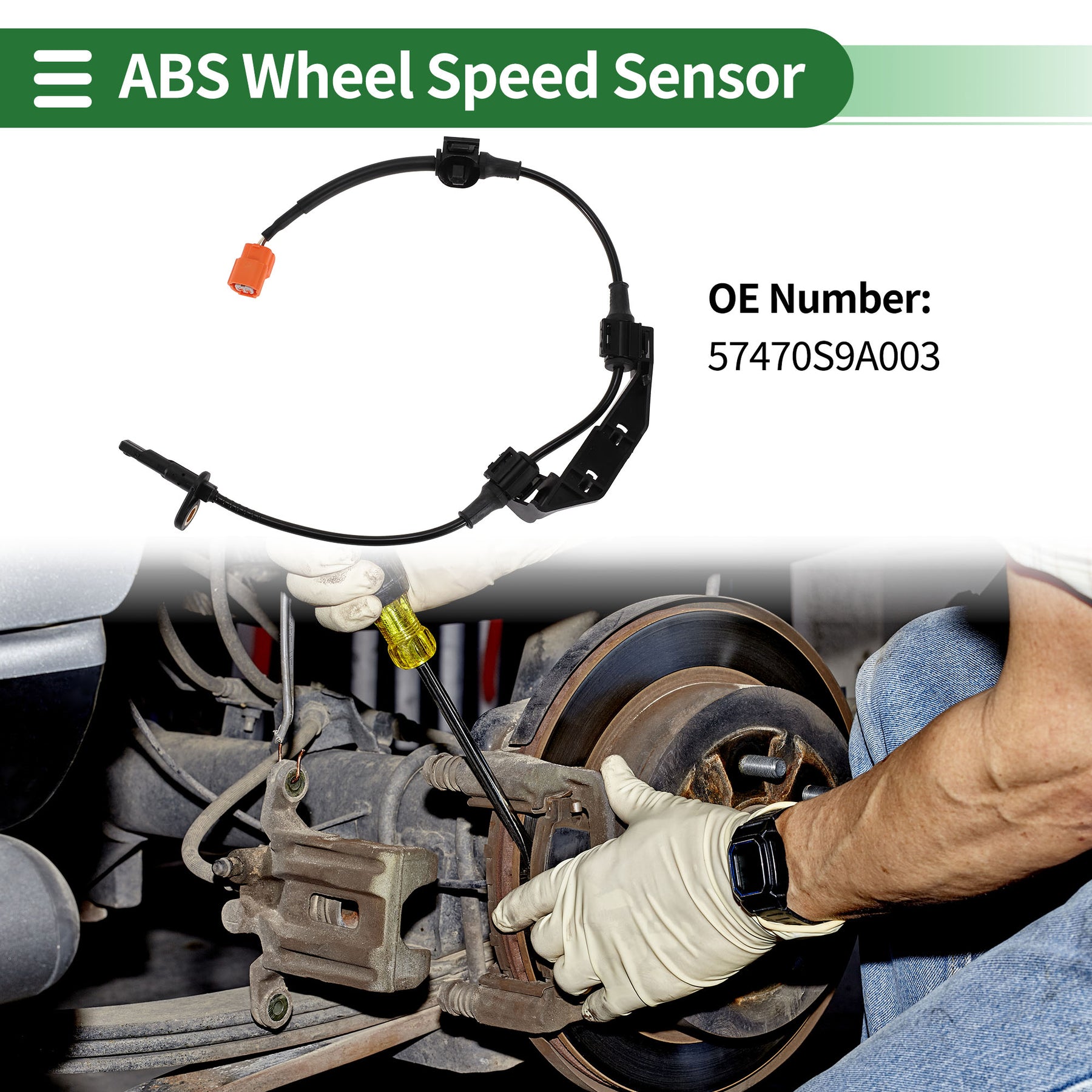 ABS Wheel Speed Senor ABS Sensor Anti-lock Braking System Sensor No ...