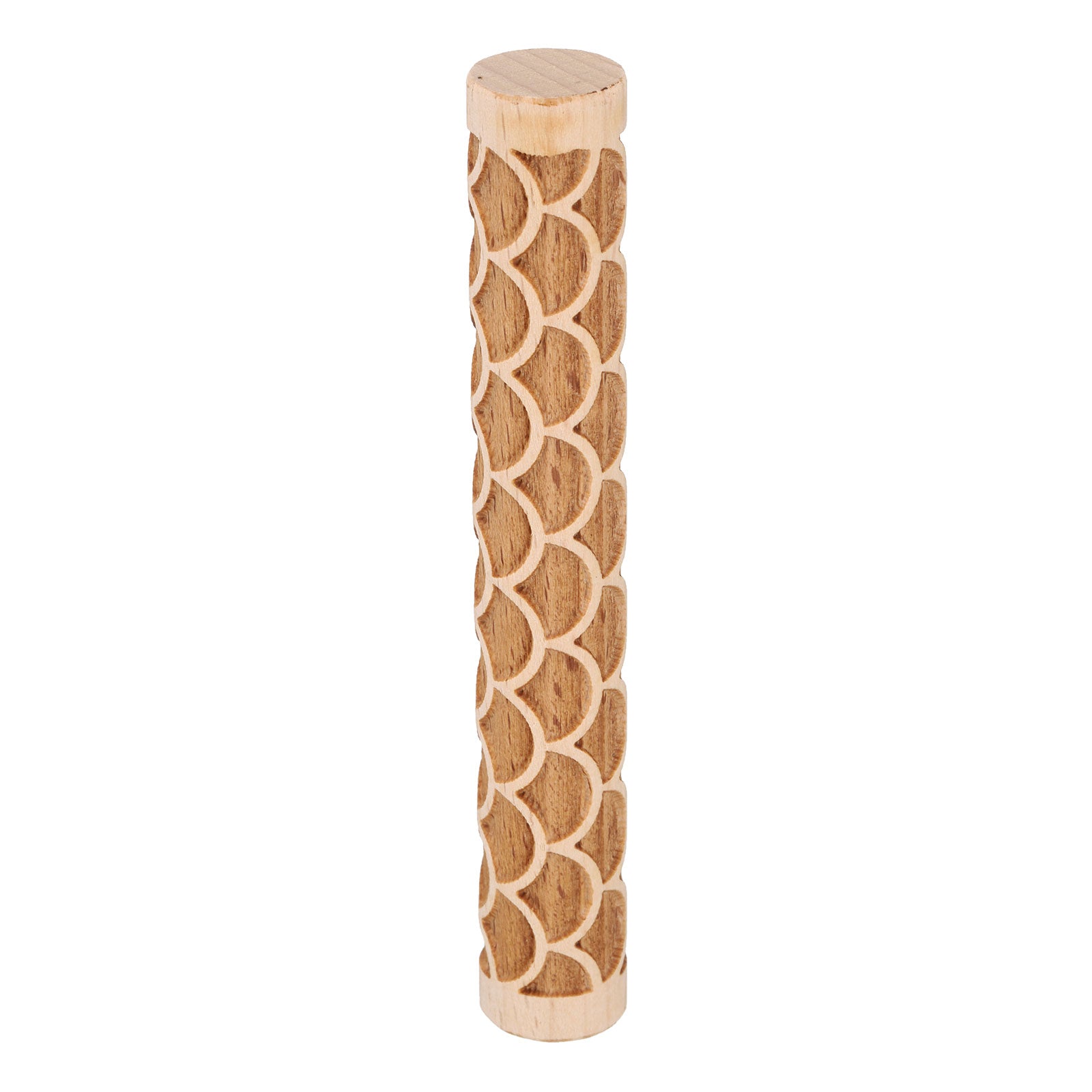 1pcs Wood Roller 10cm Fan Pattern Rollers Wooden Pottery Tools | Harfington