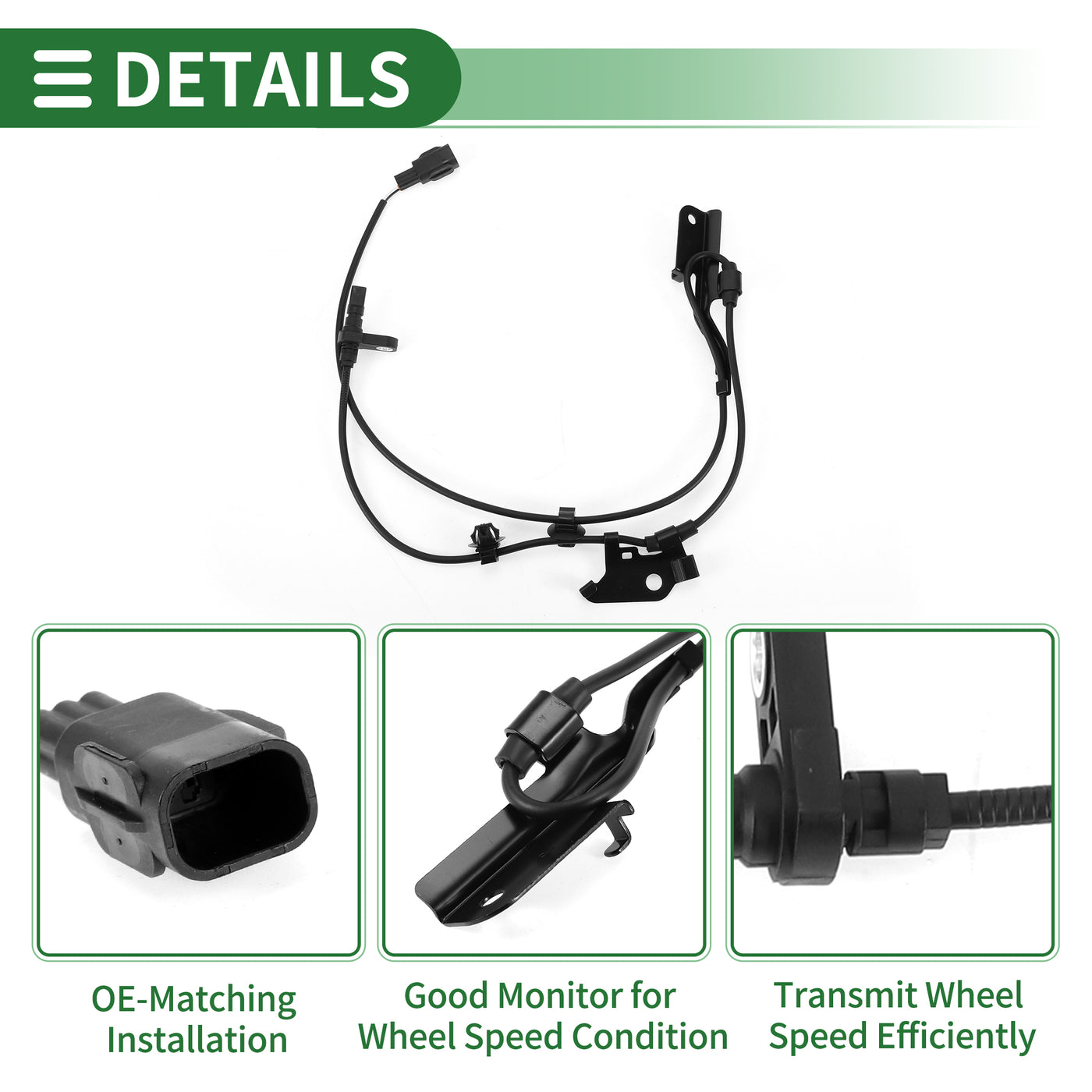 ABS Wheel Speed Sensor ABS Sensor Anti-lock Braking System Sensor for ...