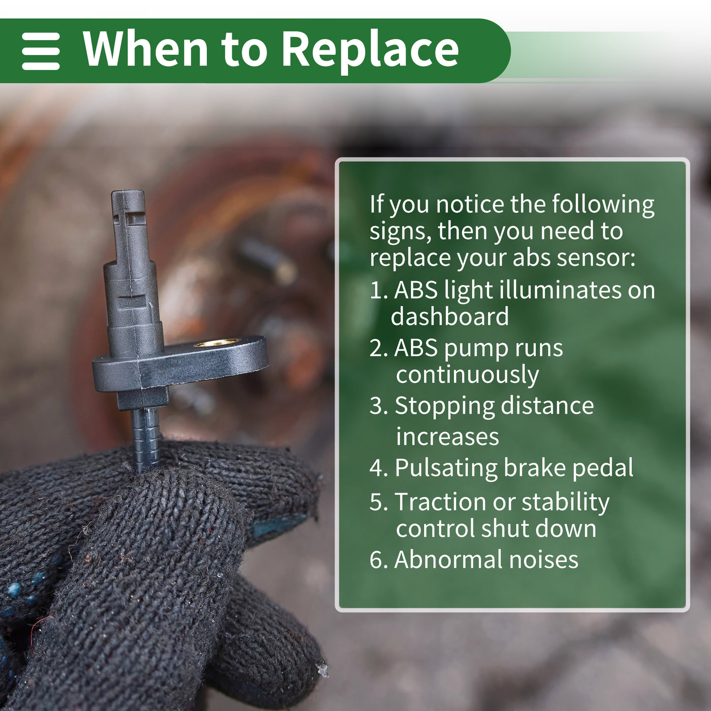 ABS Wheel Speed Sensor ABS Sensor Anti-lock Braking System Sensor for ...