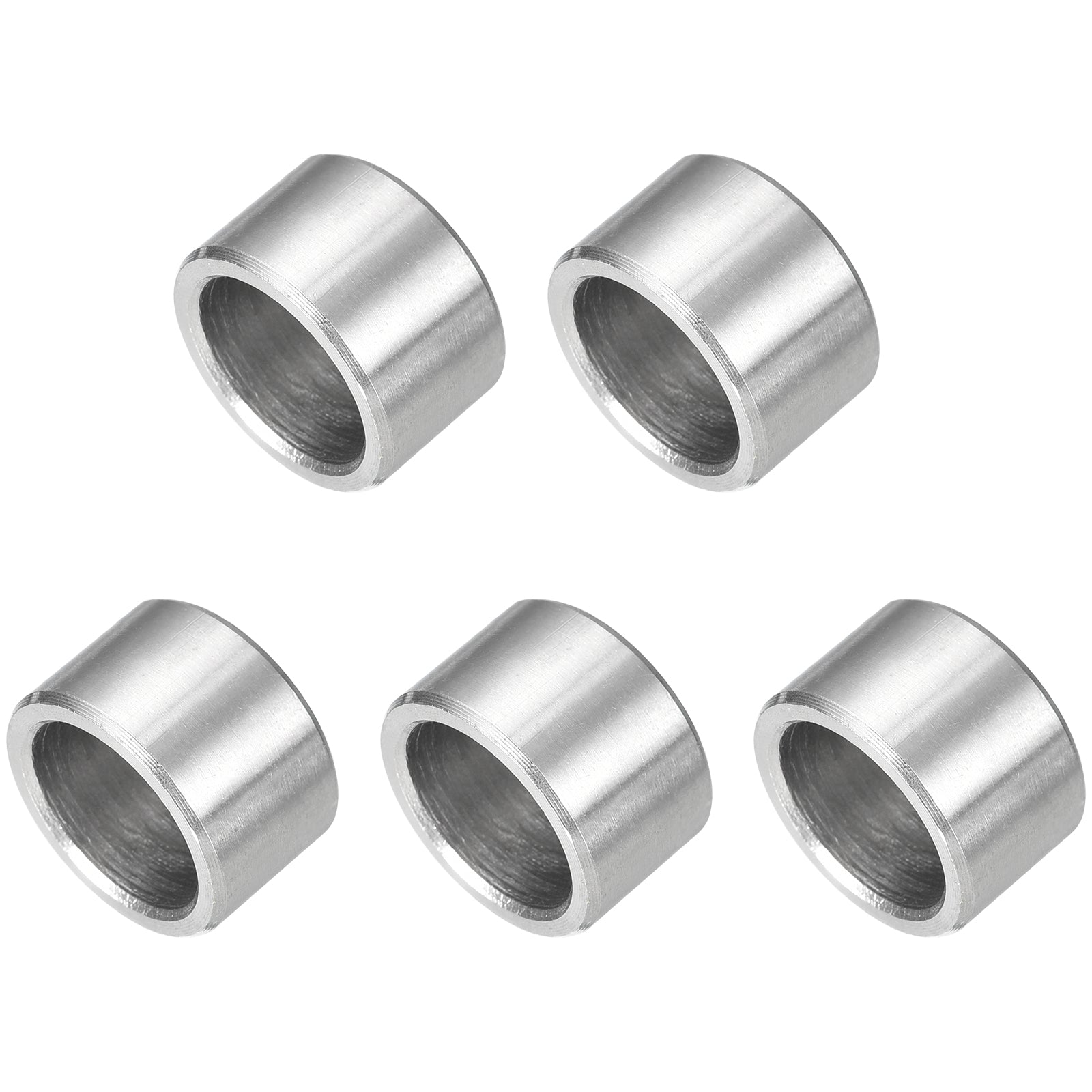Uxcell 5 Pcs Stainless Steel Spacers, 12mm ID x 16mm OD x 10mmL 304 ...