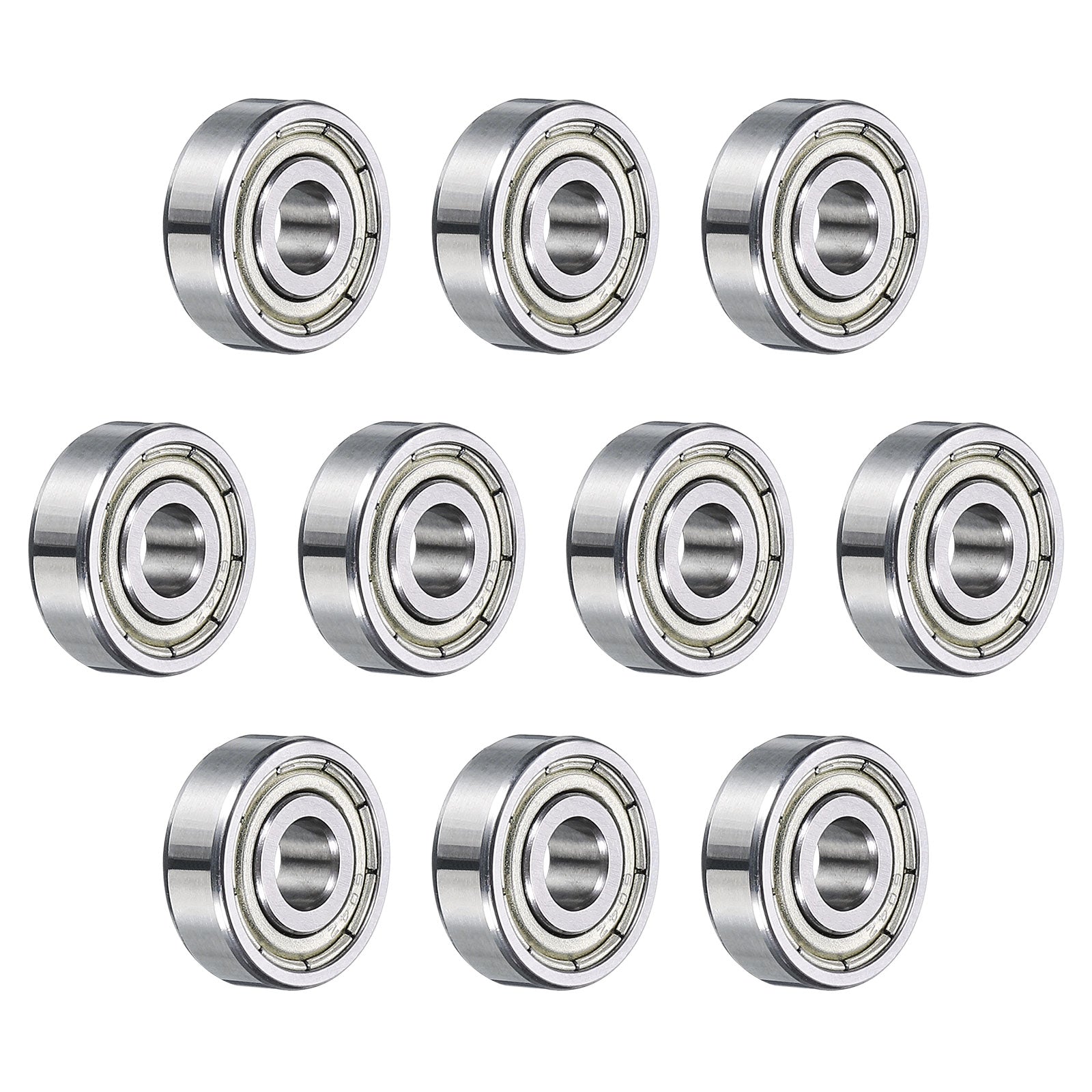 Uxcell 10pcs 604ZZ Deep Ball Bearings 4x12x4mm Double Shield Bearing ...