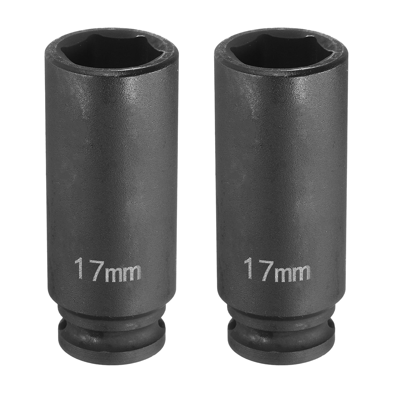 2pcs Deep Impact Socket 3/8" Drive by 17mm Metric 6 Point Socket 65mm ...