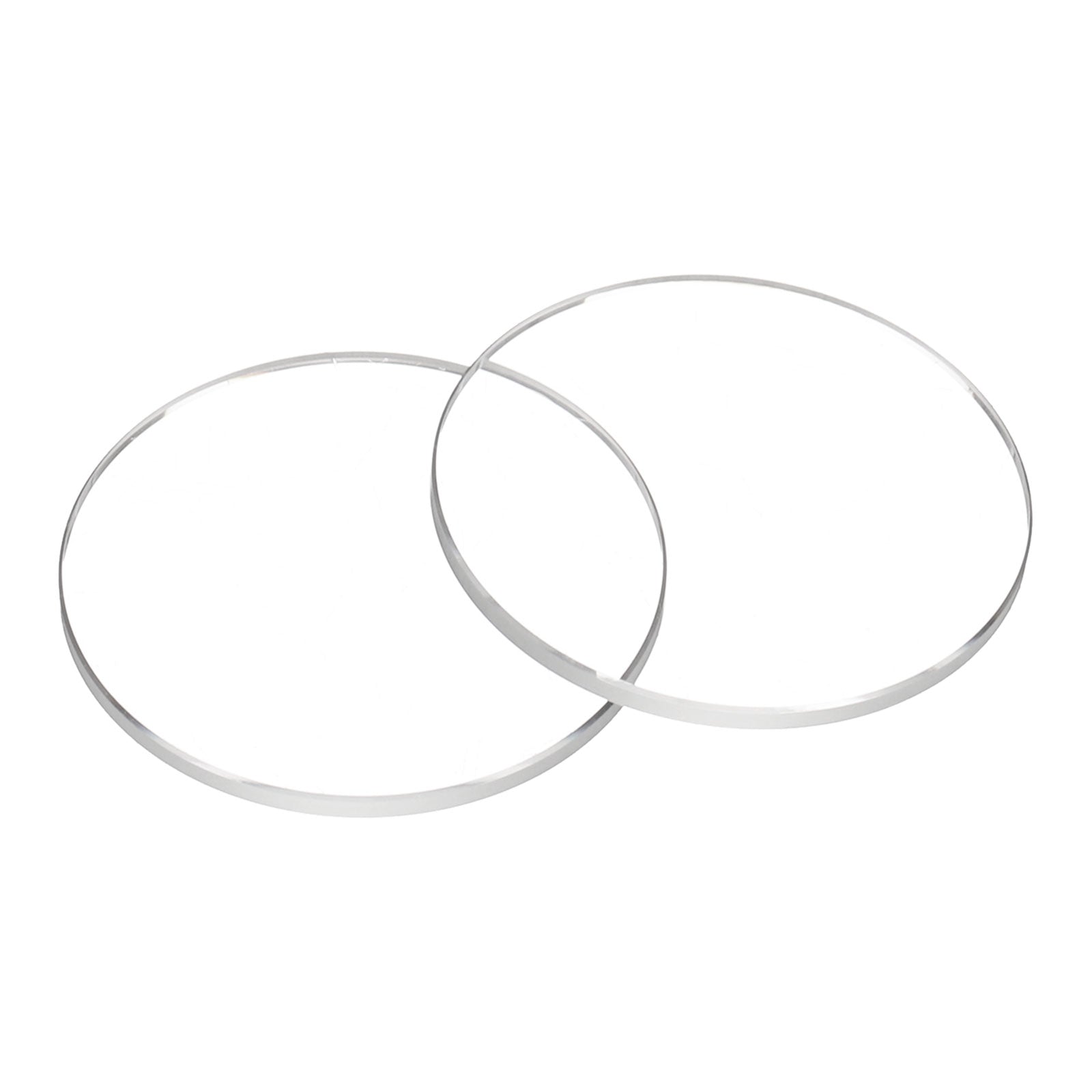 2pcs Watch Crystal Glass Lens 22mm x 1.2mm Beveled Edge Flat Glass ...