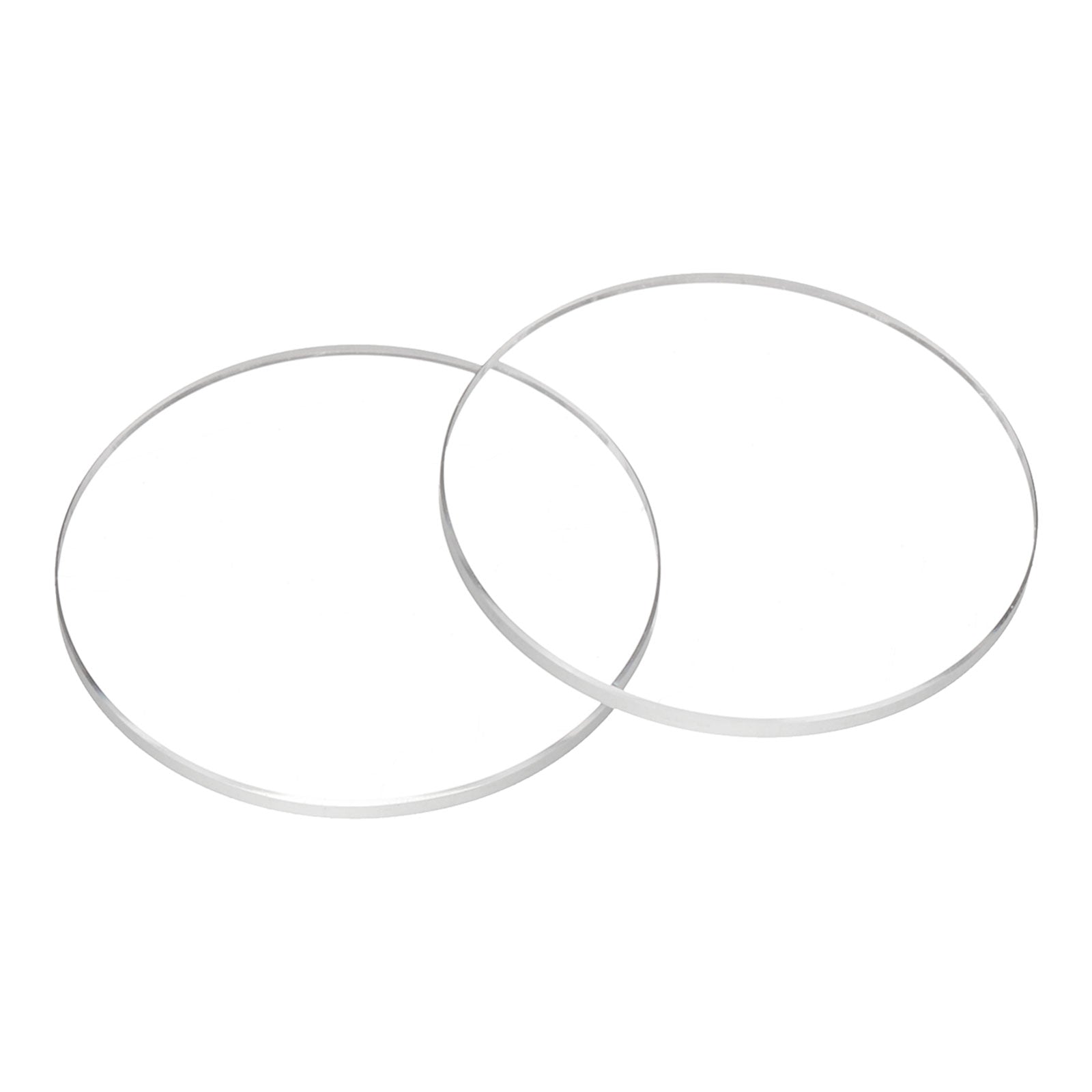2pcs Watch Crystal Glass Lens 23.5mm x 1.2mm Beveled Edge Flat Glass ...