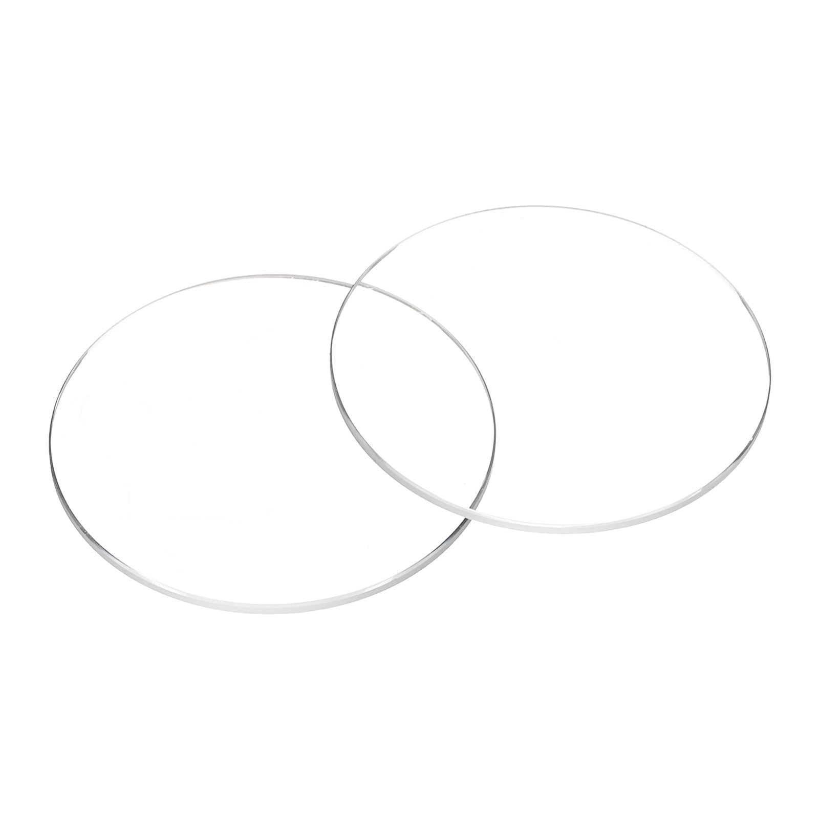 2pcs Watch Crystal Glass Lens 36.5mm x 1.2mm Beveled Edge Flat Glass ...