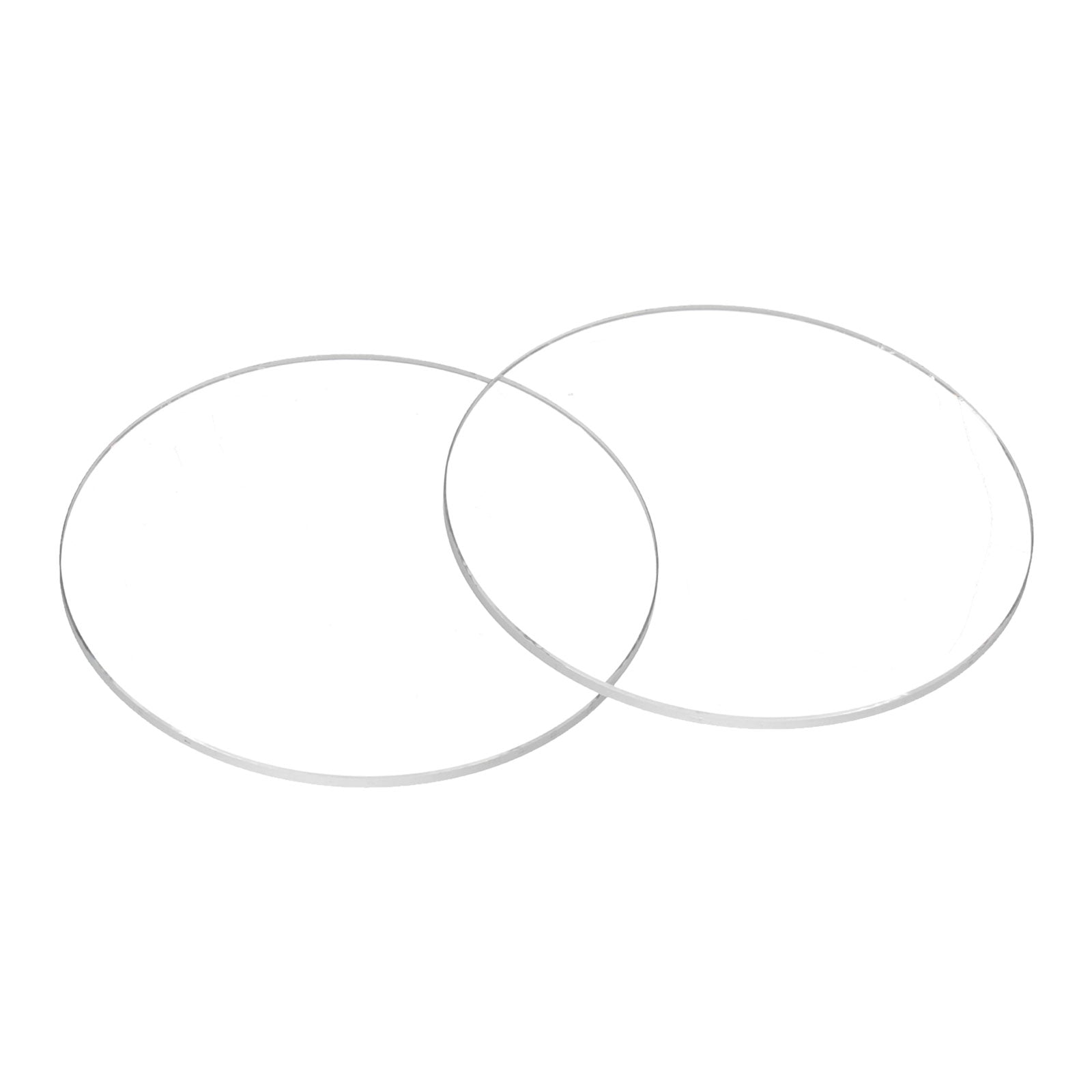 2pcs Watch Crystal Glass Lens 40mm x 1.2mm Beveled Edge Flat Glass ...