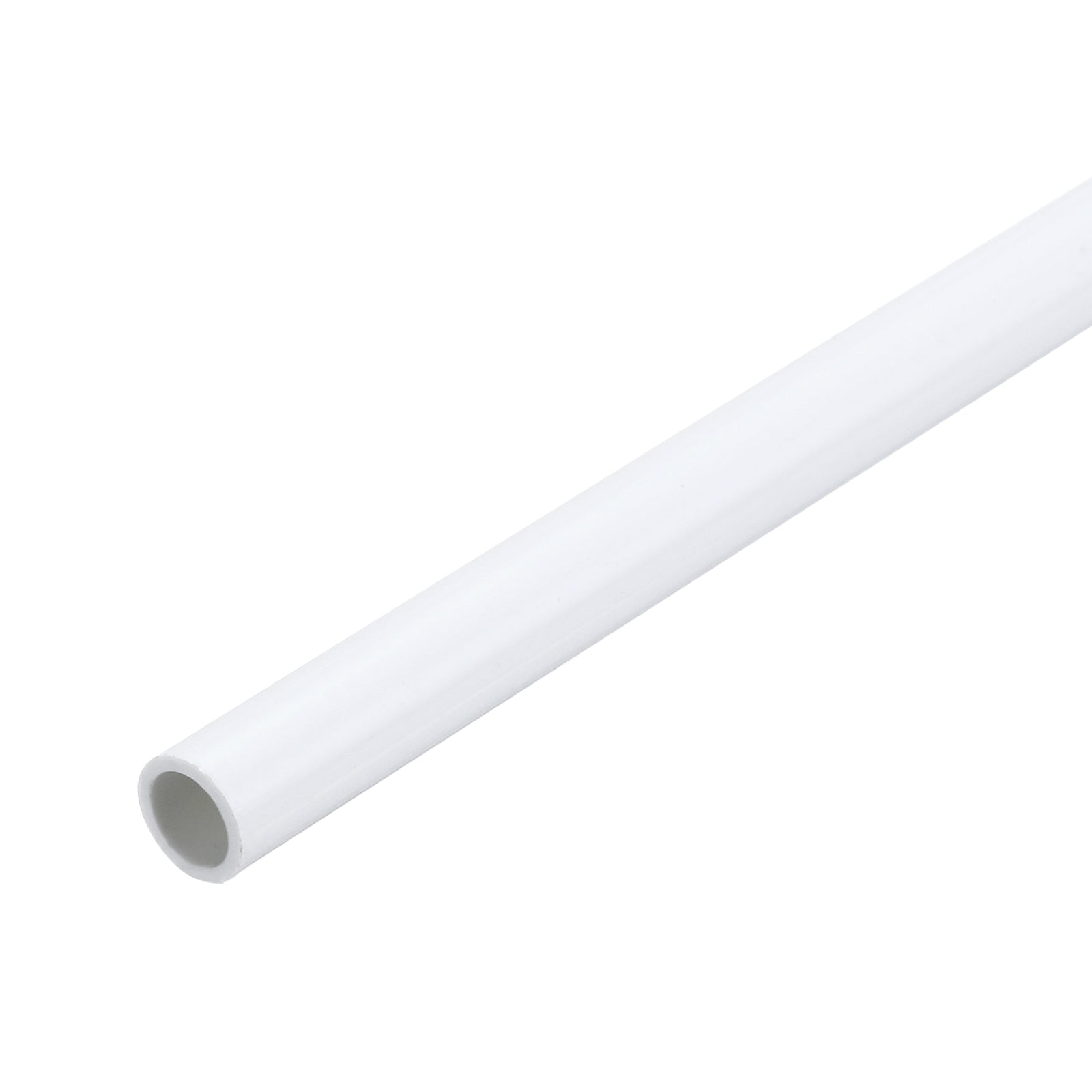 White PVC Rigid Pipe 6mm ID 8mm OD 12" High Impact, White | Harfington