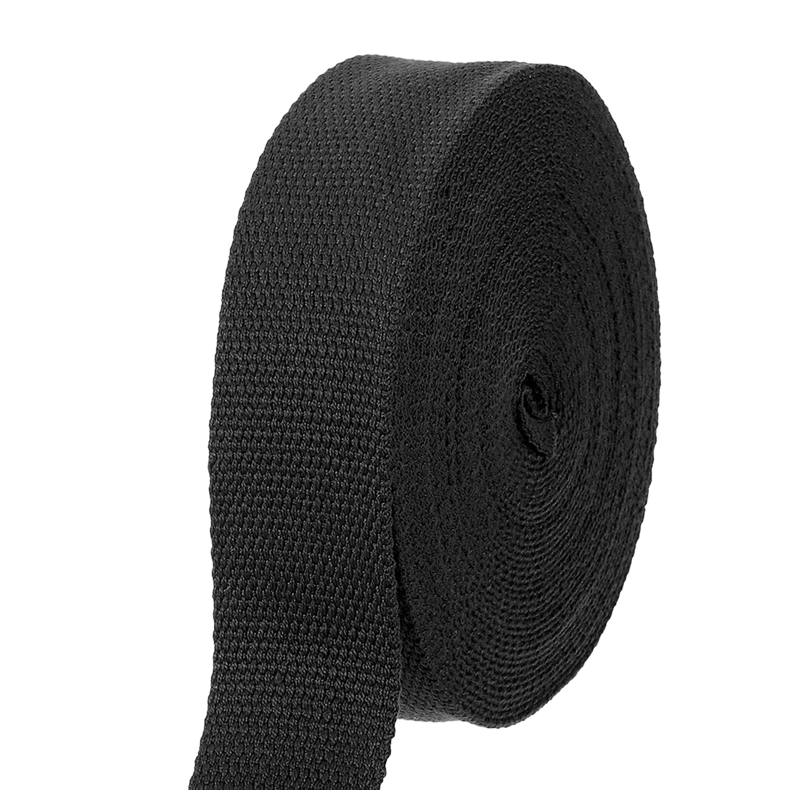 Cotton Webbing 1.5 Inch 11 Yard Polyester Cotton Webbing Strap, Black ...