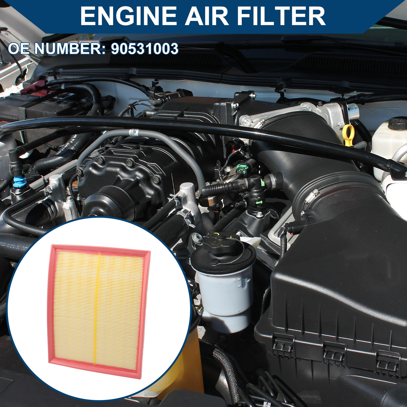 Car Engine Air Filter No.90531003 for Chevrolet for Astra 2000-2008 ...