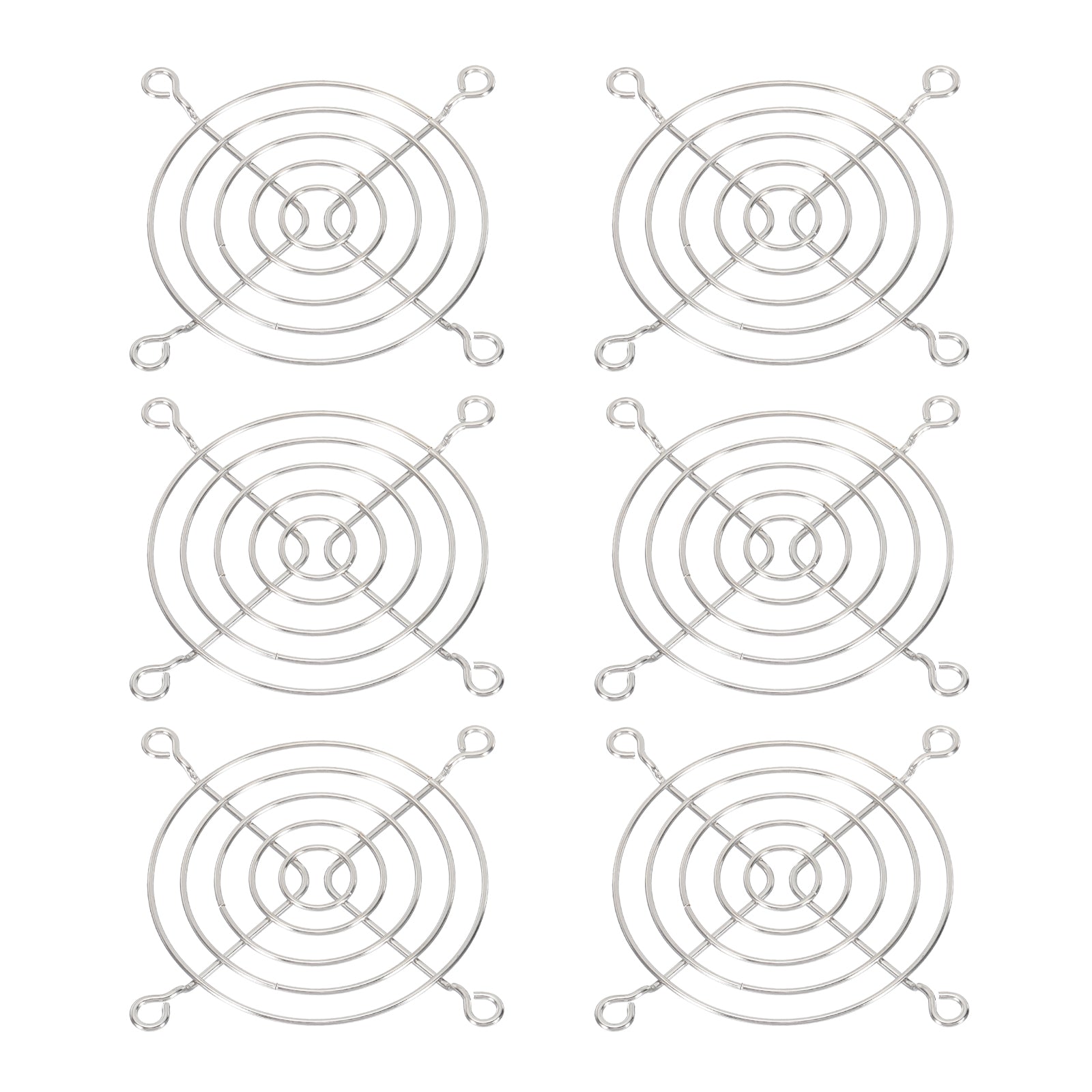 80mm Fan Finger Grill, 6 Pack 304 Stainless Steel Grill Protector Guard ...