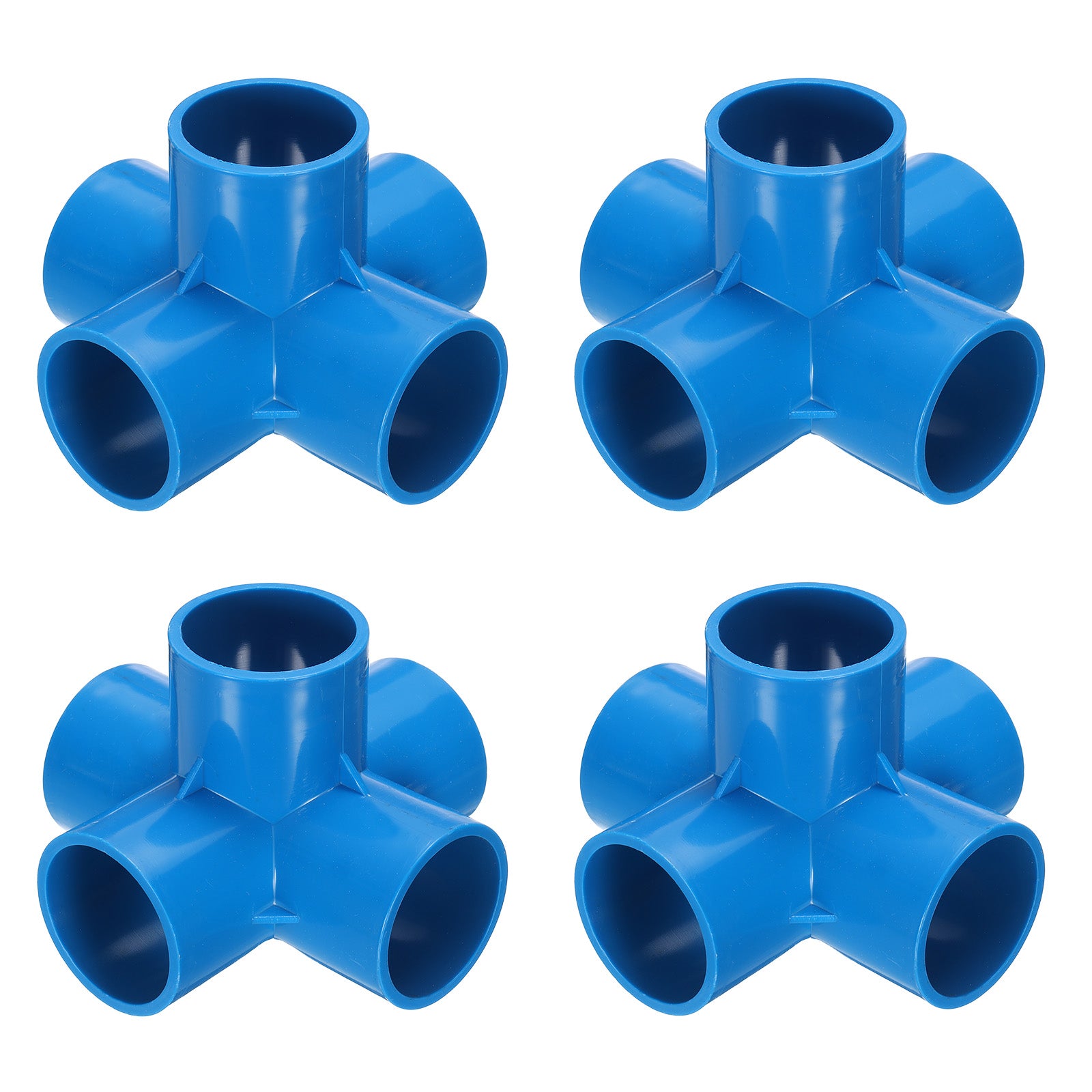 4pcs 5 Way PVC Pipe Fittings 1-1/4" Elbow Pipe Connector Furniture ...