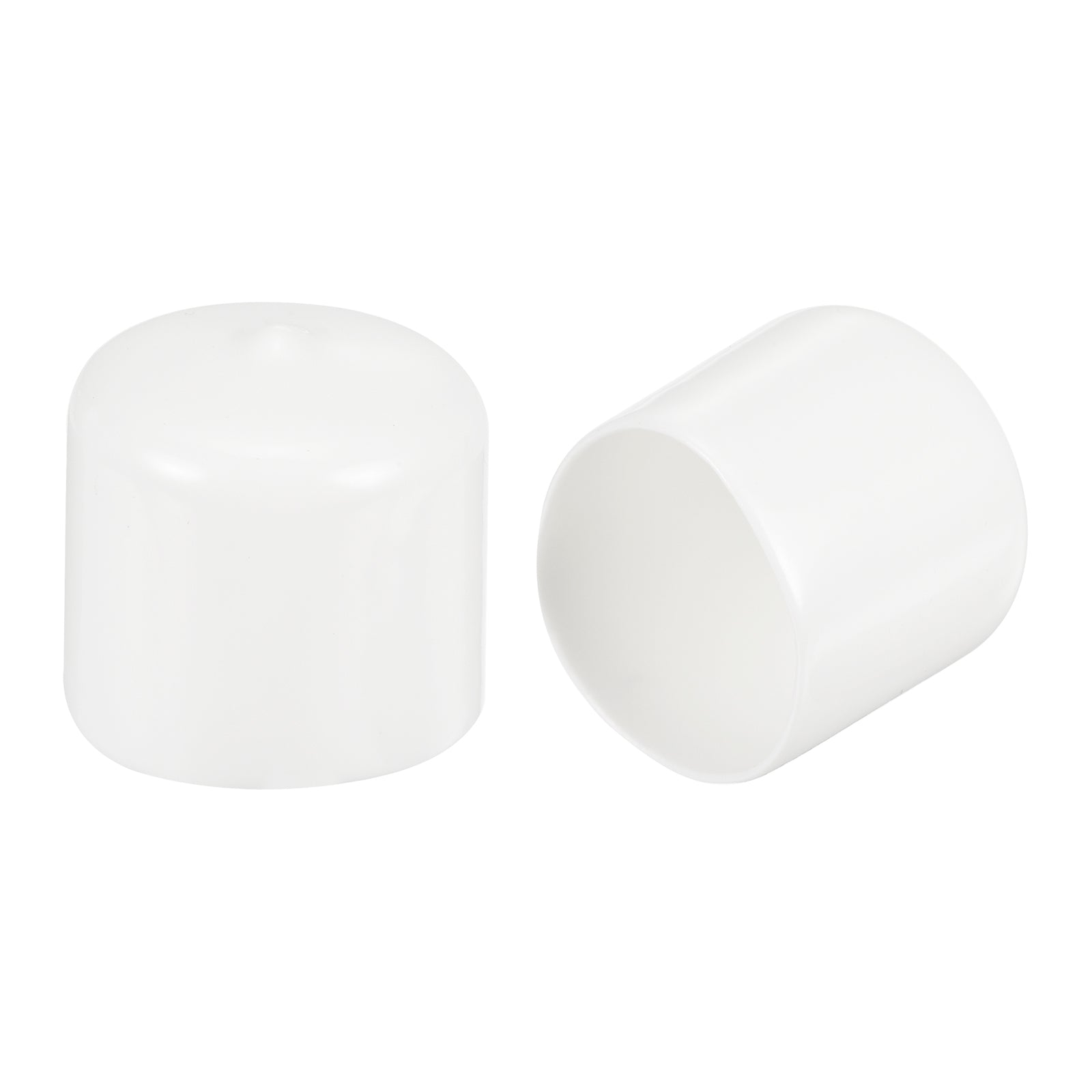 Uxcell 8Pcs White 35mm Rubber End Caps Round Vinyl Plug Insert Rubber ...