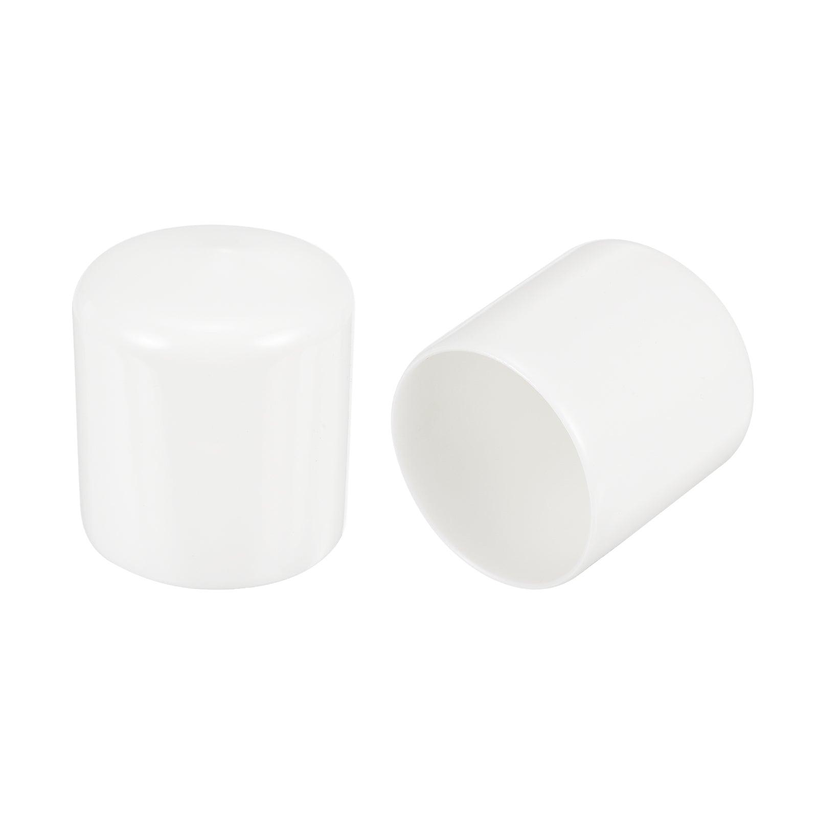 Uxcell 20Pcs White 45mm Rubber End Caps Round Vinyl Plug Insert Rubber ...