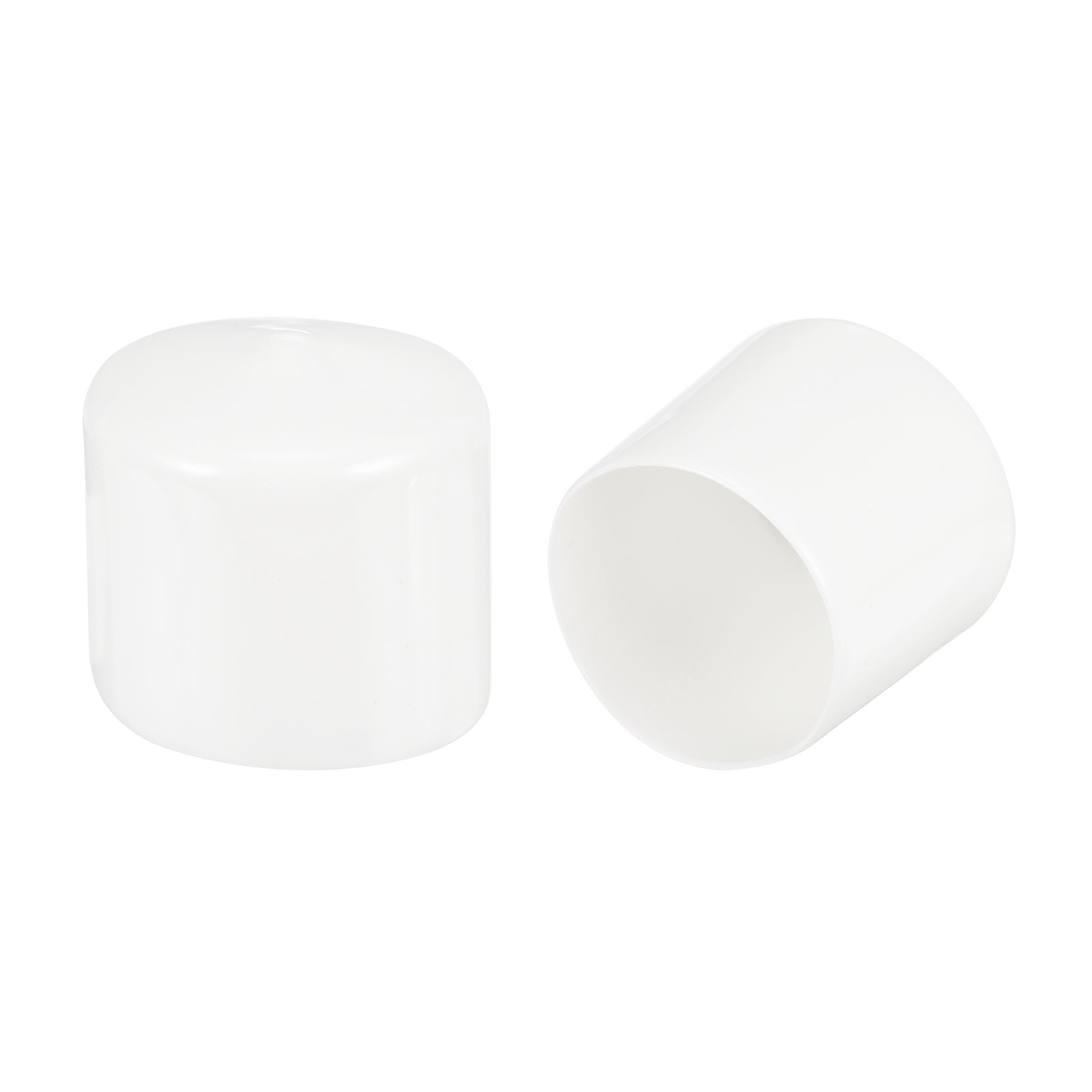 Uxcell 2Pcs White 52mm Rubber End Caps Round Vinyl Plug Insert Rubber ...
