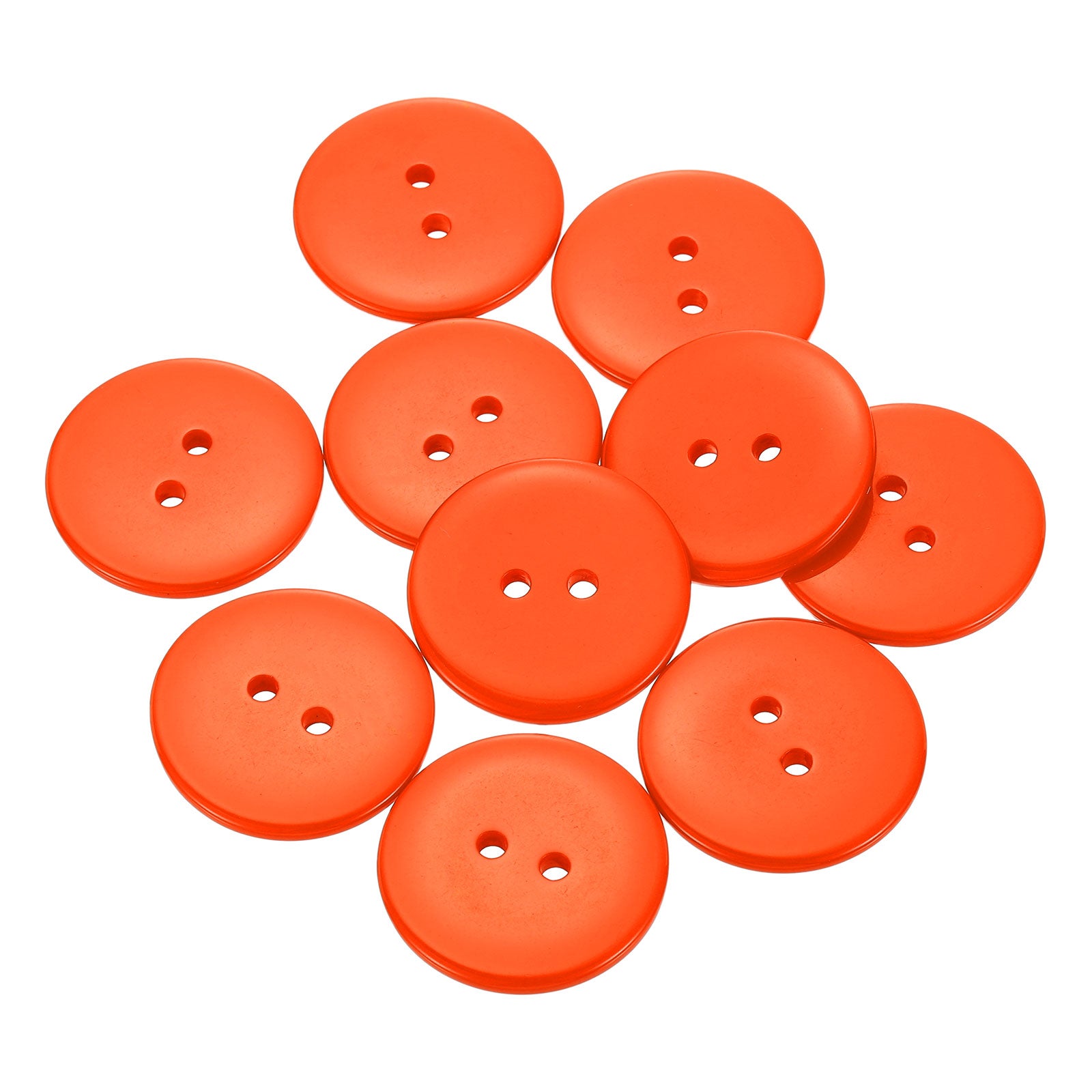 10pcs Resin Sewing Button, 28mm (1 1/8-inch) 2 Holes Round Craft ...
