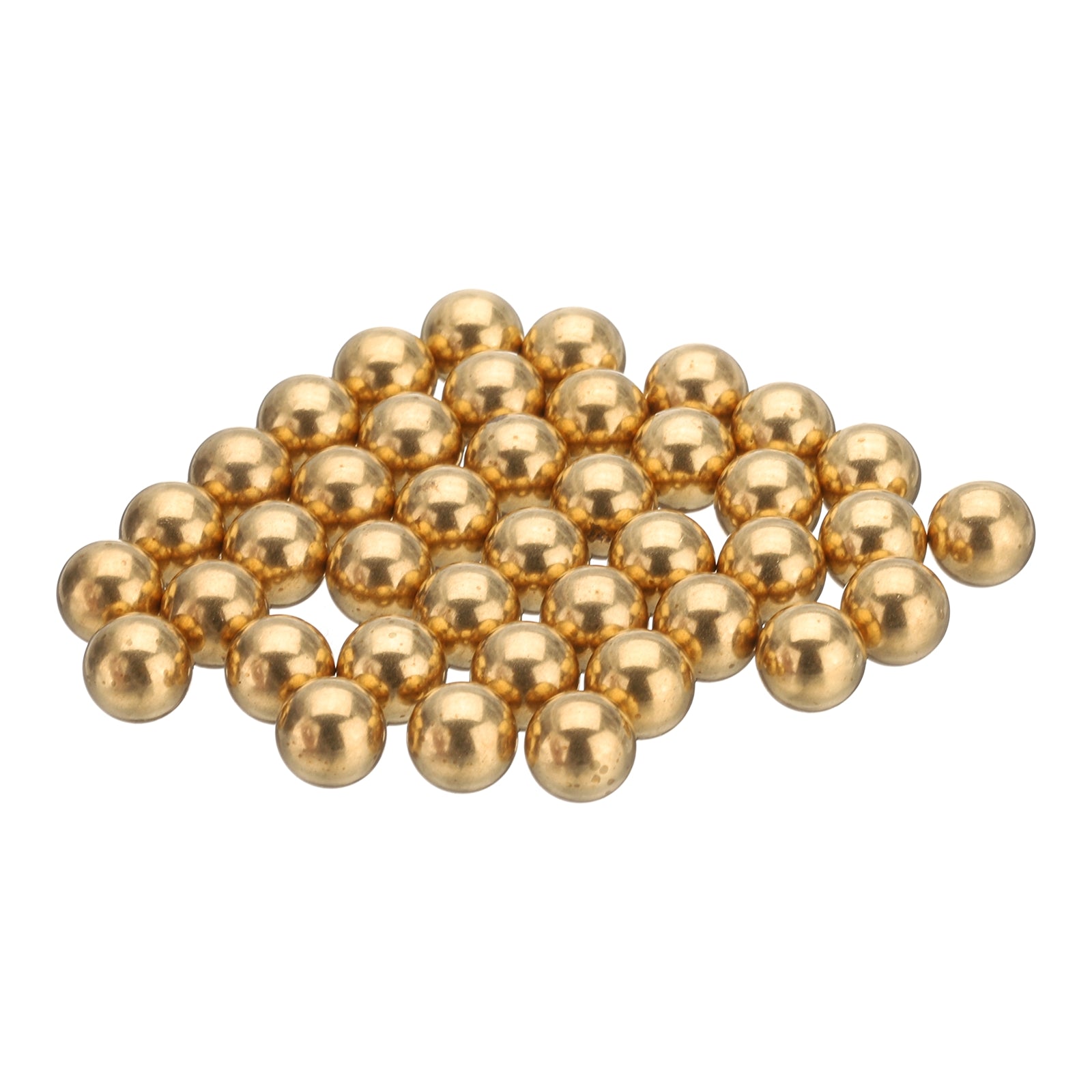 Uxcell 40 Pcs 7 mm Bearing Balls H62 Brass G100 Precision Balls ...