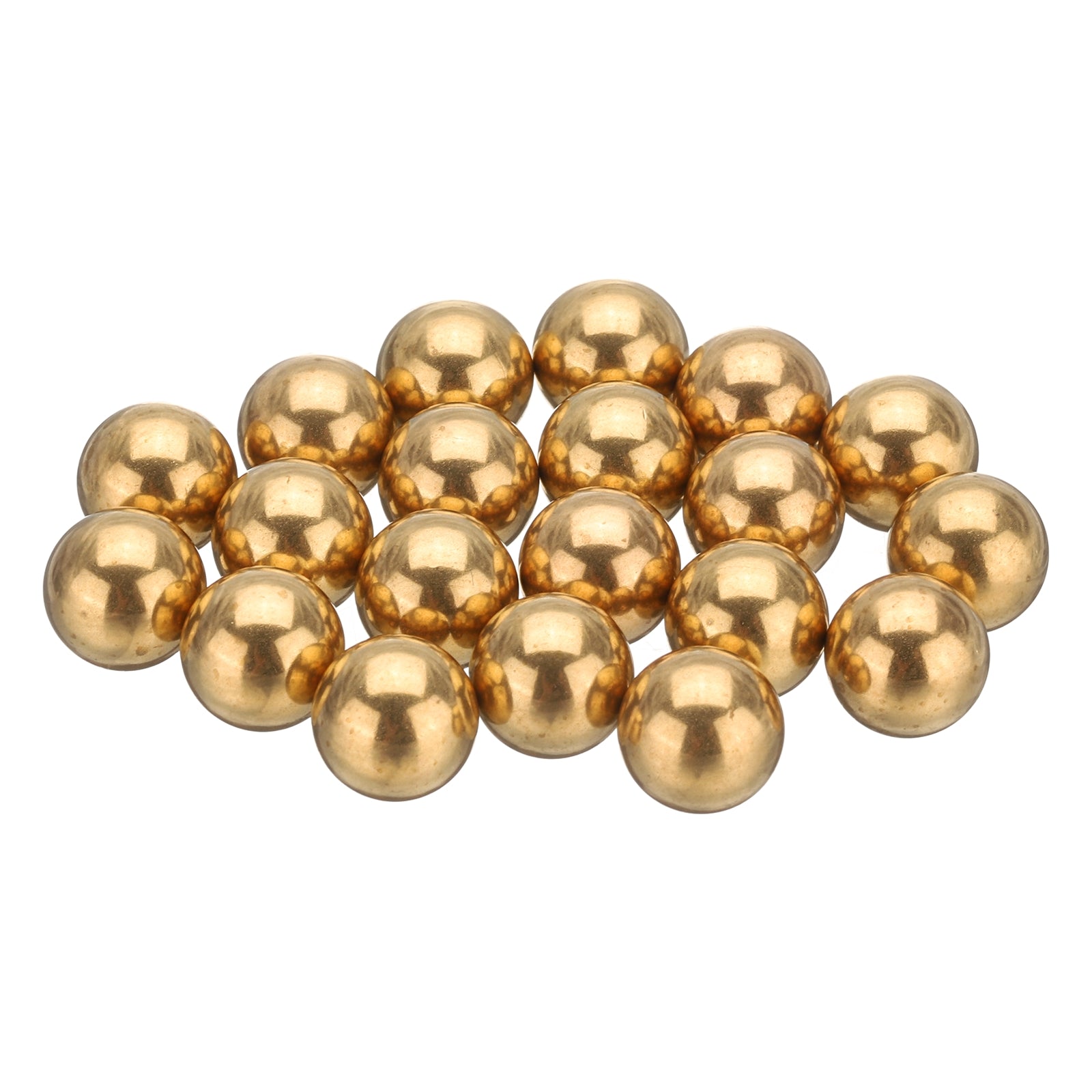 Uxcell 20 Pcs 10 mm Bearing Balls H62 Brass G100 Precision Balls ...