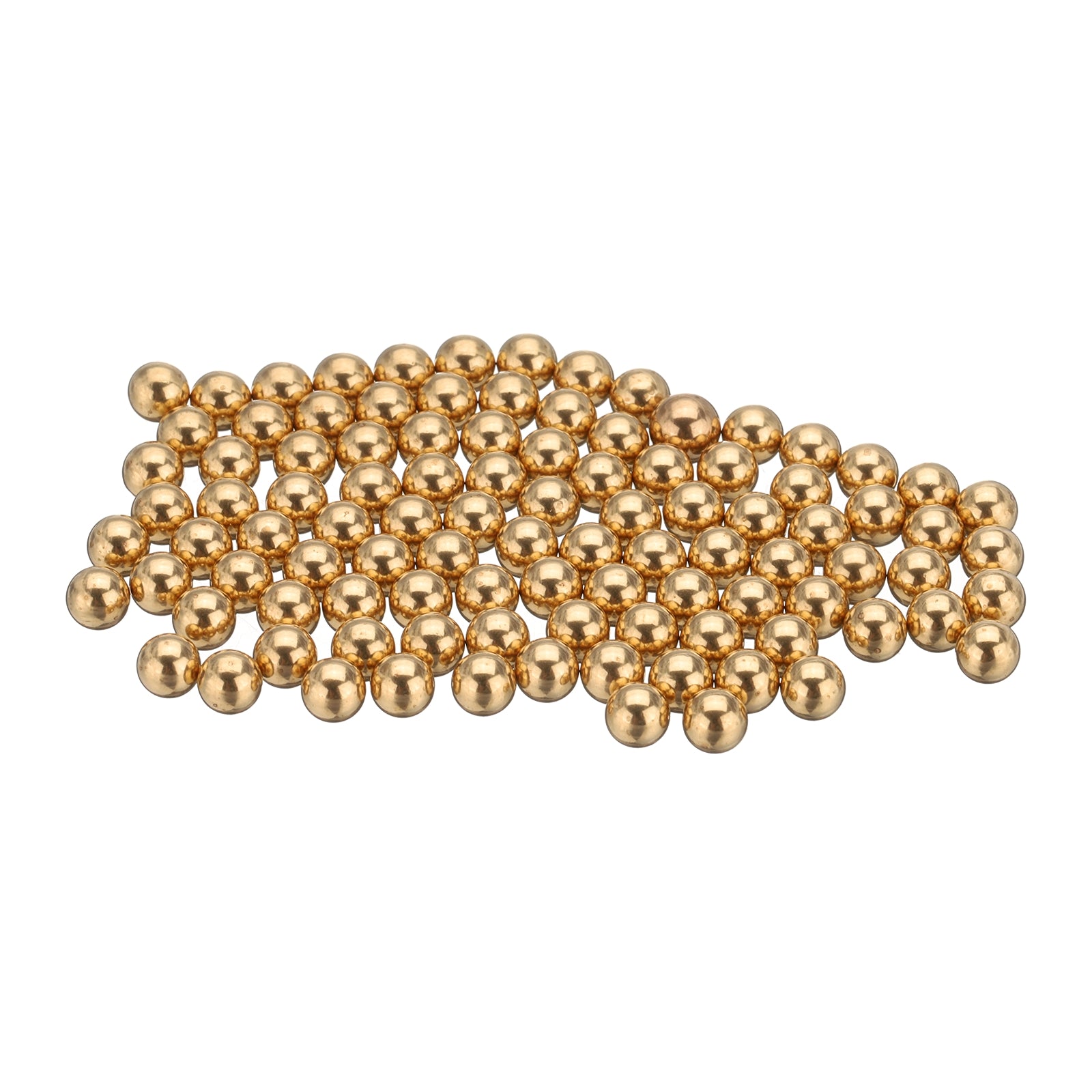 Uxcell 100 Pcs 4.8 mm Bearing Balls H62 Brass G100 Precision Balls ...