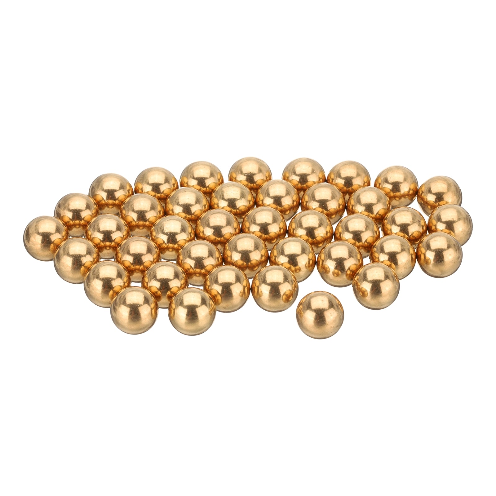 Uxcell 40 Pcs 13 mm Bearing Balls H62 Brass G100 Precision Balls ...