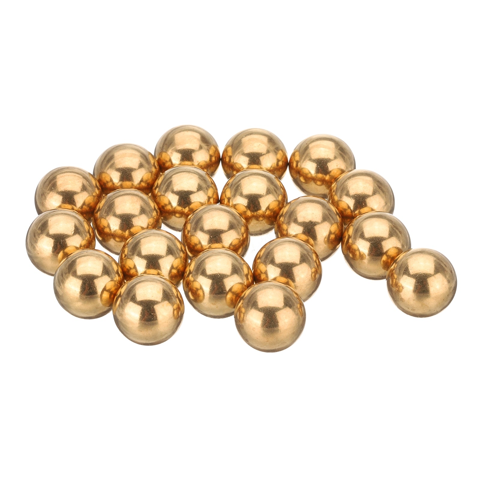 Uxcell 20 Pcs 13 mm Bearing Balls H62 Brass G100 Precision Balls ...