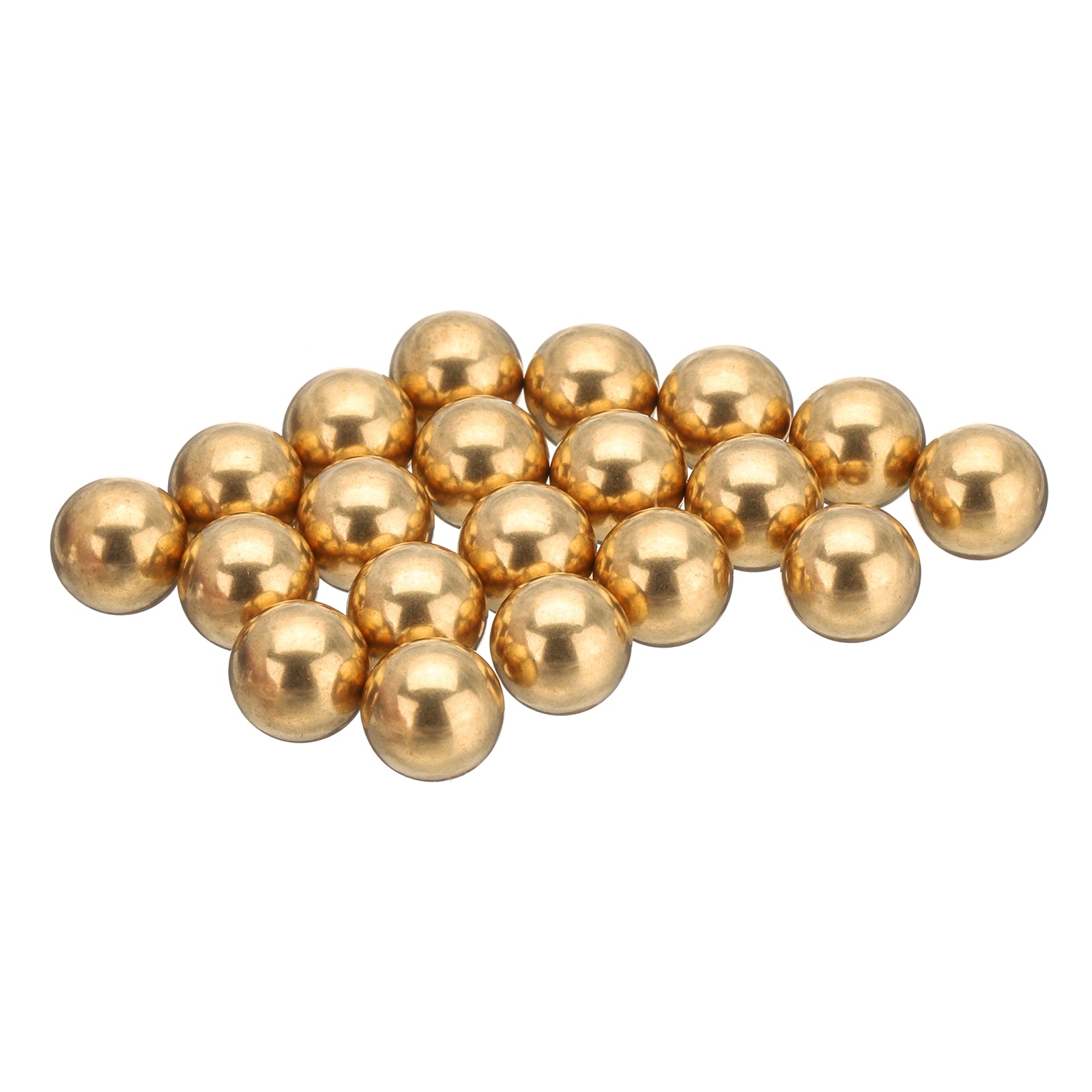 Uxcell 20 Pcs 9.5 mm Bearing Balls H62 Brass G100 Precision Balls ...
