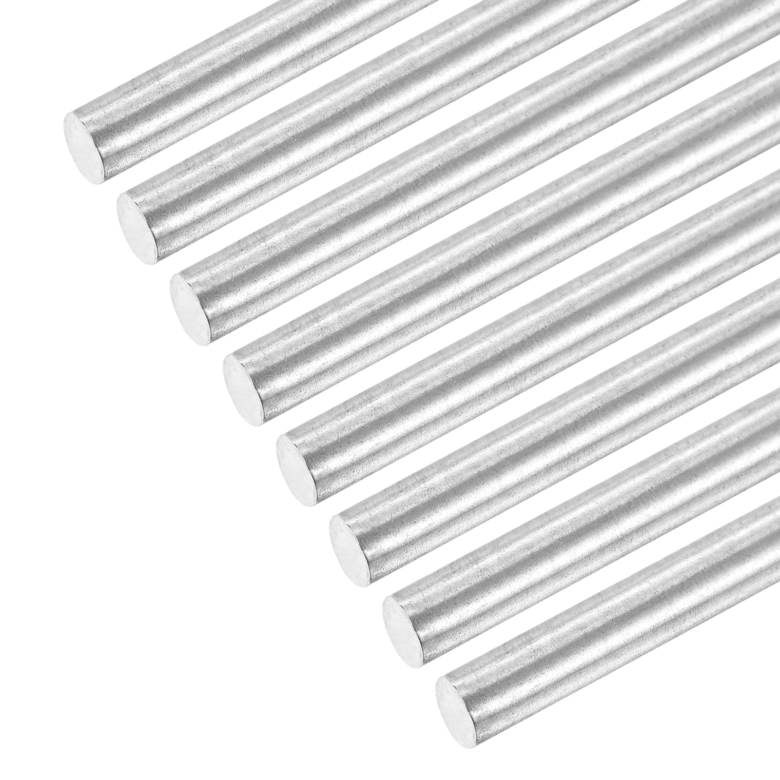 8pcs 304 Stainless Steel Round Rods, 6mm x 240mm Solid Shaft Rods ...