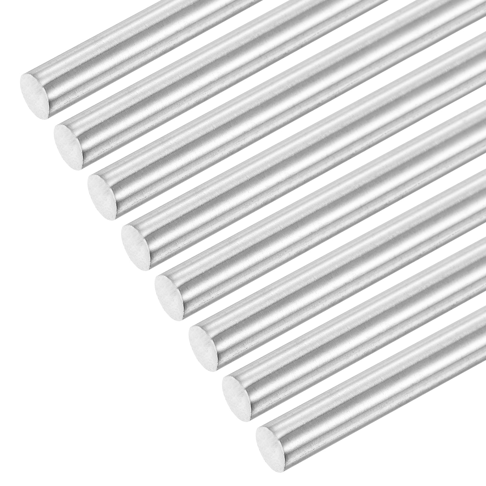 8pcs 304 Stainless Steel Round Rods, 8mm x 240mm Solid Shaft Rods ...