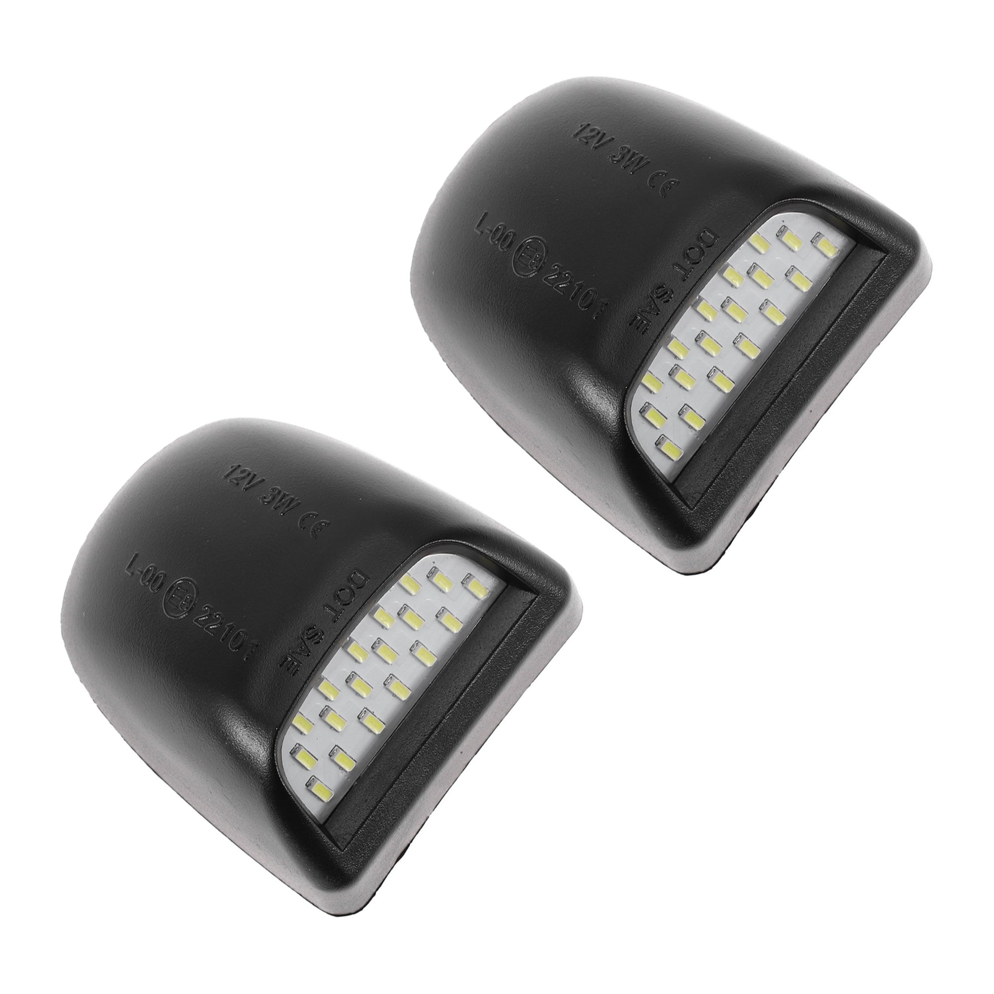 2 Pcs LED License Plate Light Tag Lamp Assembly for Chevrolet Silverado ...