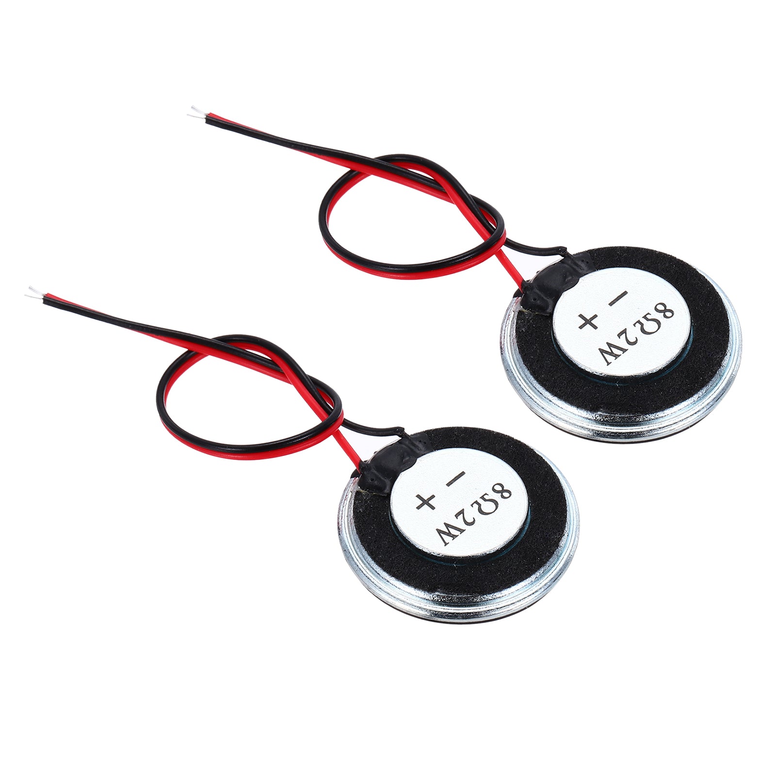 Uxcell 2 Pcs 2W 8 Ohm Small Speakers Metal Shell Round Internal Micro ...