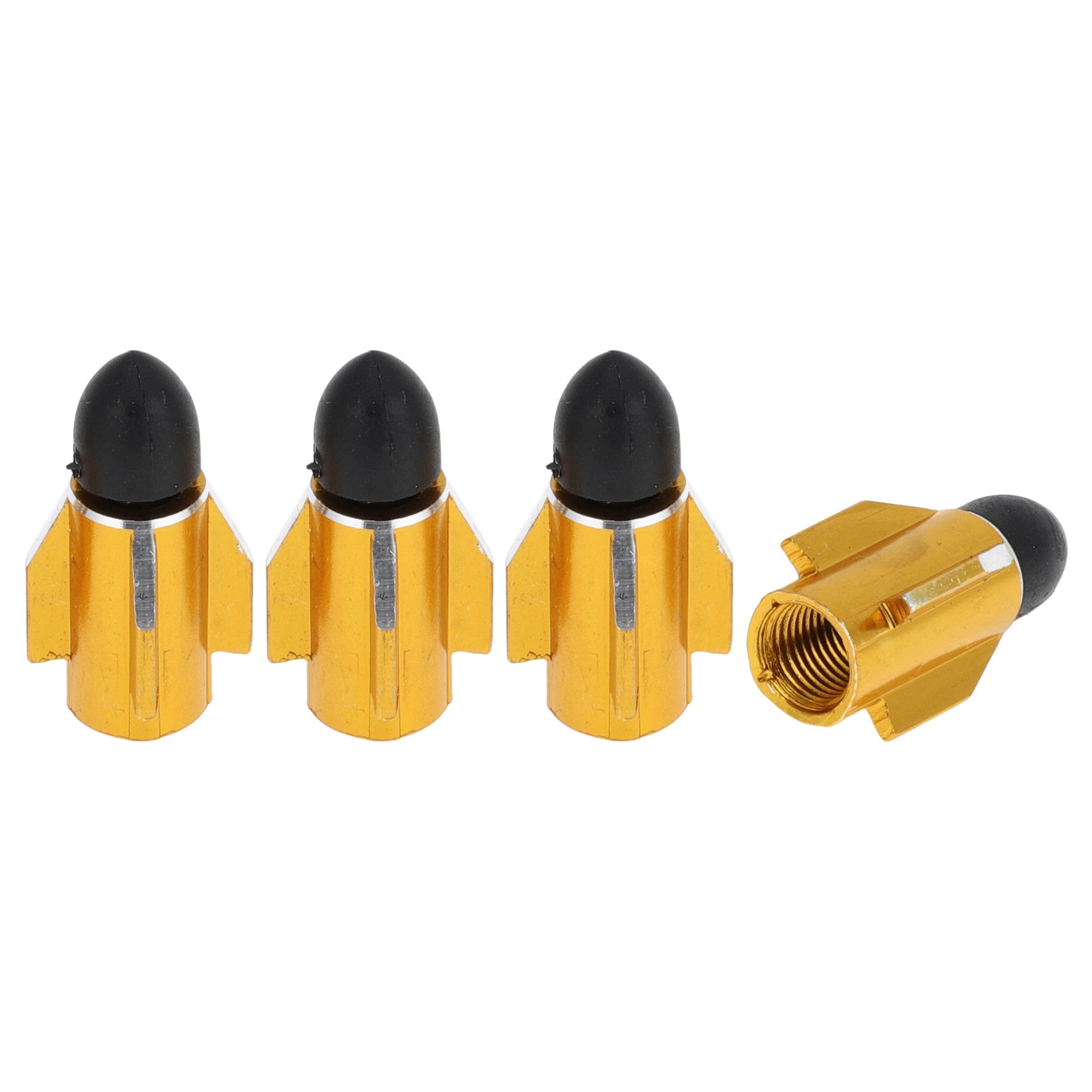 4 Pcs Rocket Launcher Style Tire Valve Stem Caps Decorative Tyre Valve ...