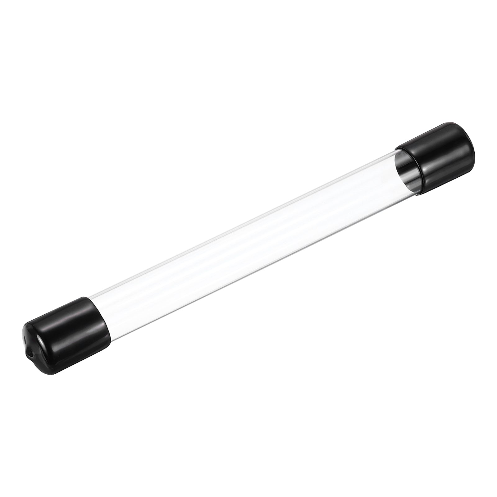 Clear Storage Tube 18x20mm Small Plastic Round Tubing with Caps Rigid ...