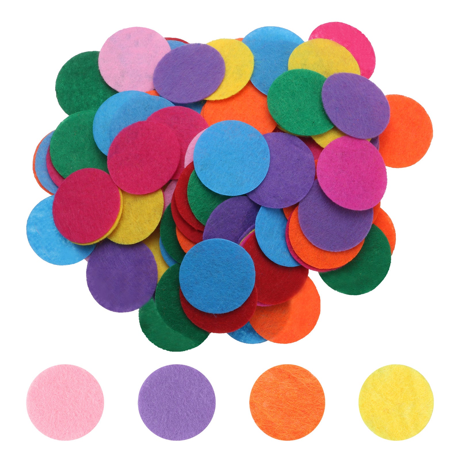 500pcs Round Felt Circles 50mm 2" Craft Felt Non-Woven Fabric Pad ...