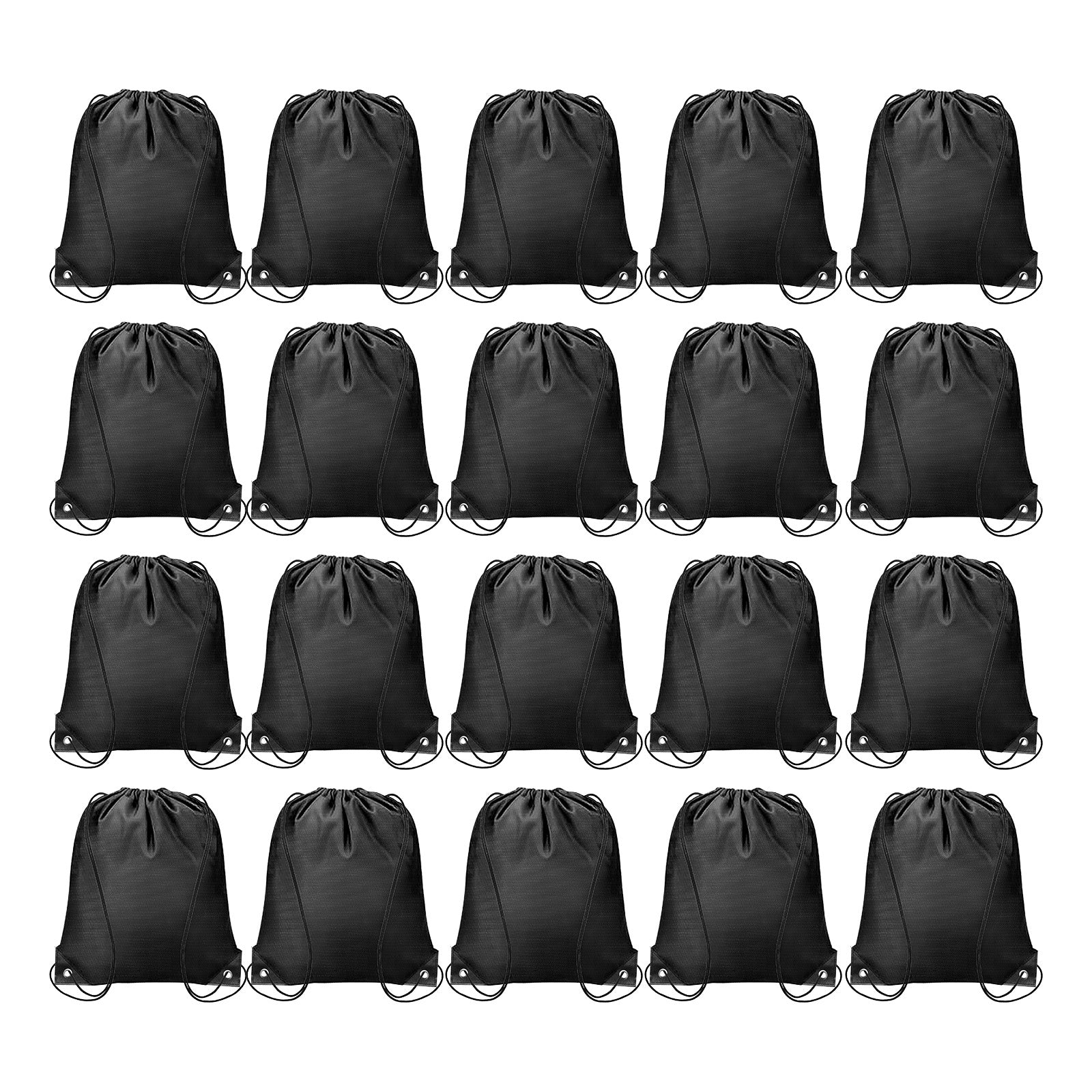 20pcs Drawstring Backpack Polyester Sport Draw String Bag Cinch Sack ...