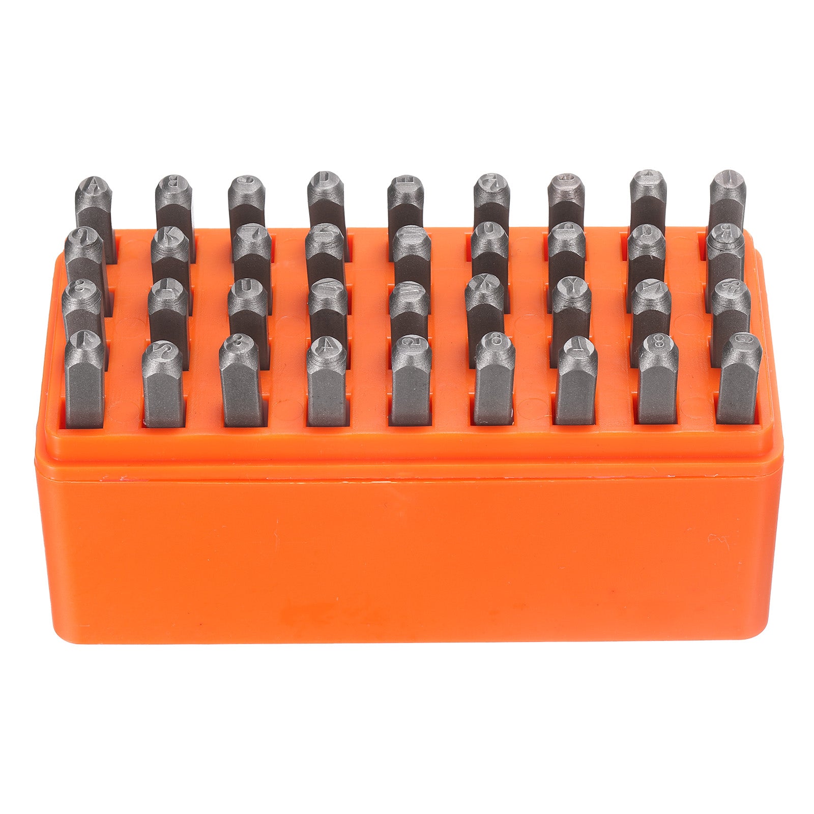 36pcs Metal Stamping Kit 1/8" (3mm) Steel Uppercase Letter and Number ...