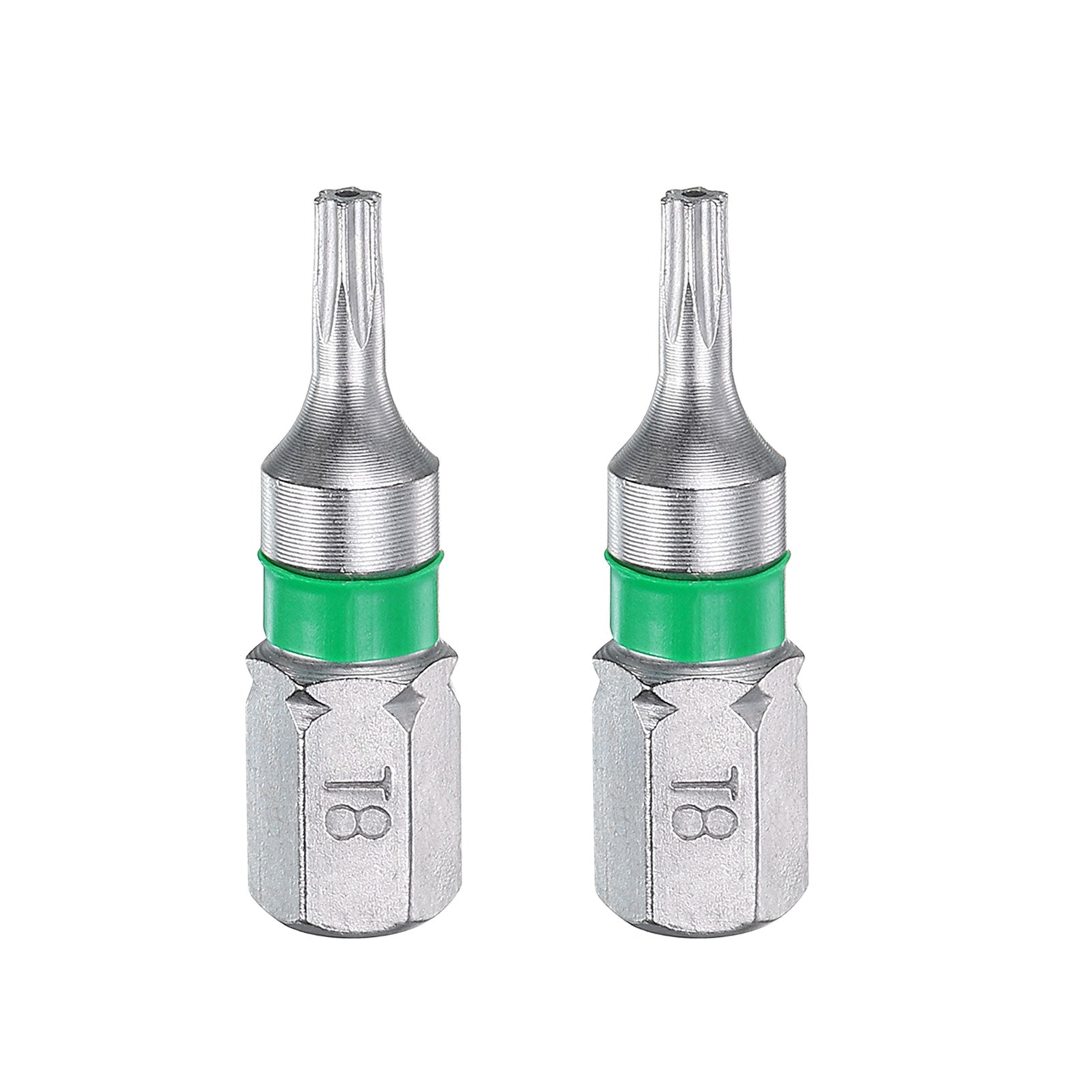 2pcs T8H Magnetic Torx Screwdriver Bits 1/4" Hex Shank 1" Length S2 ...