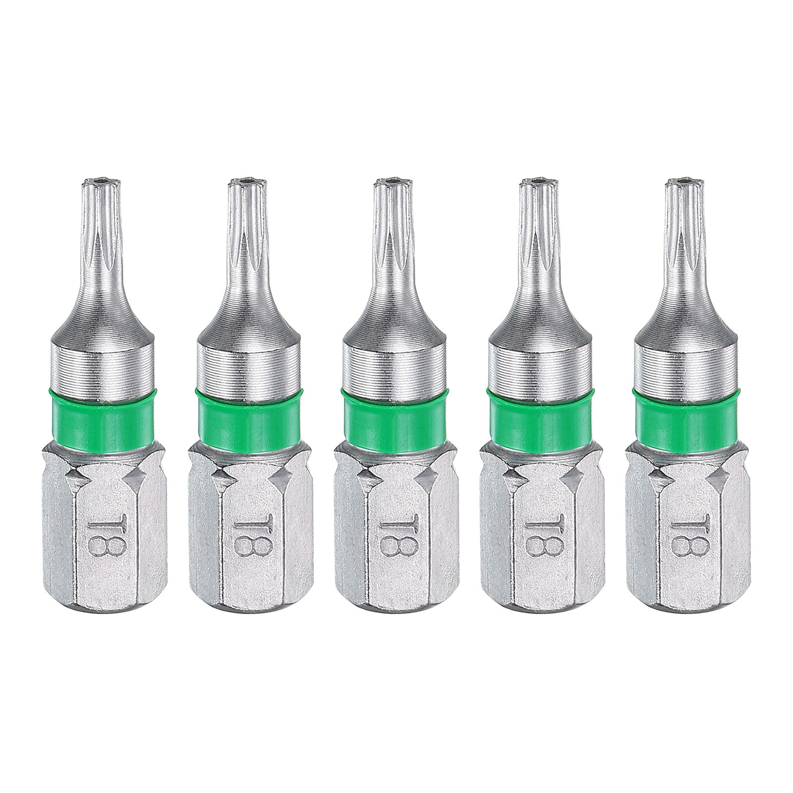 5pcs T8H Magnetic Torx Screwdriver Bits 1/4" Hex Shank 1" Length S2 ...