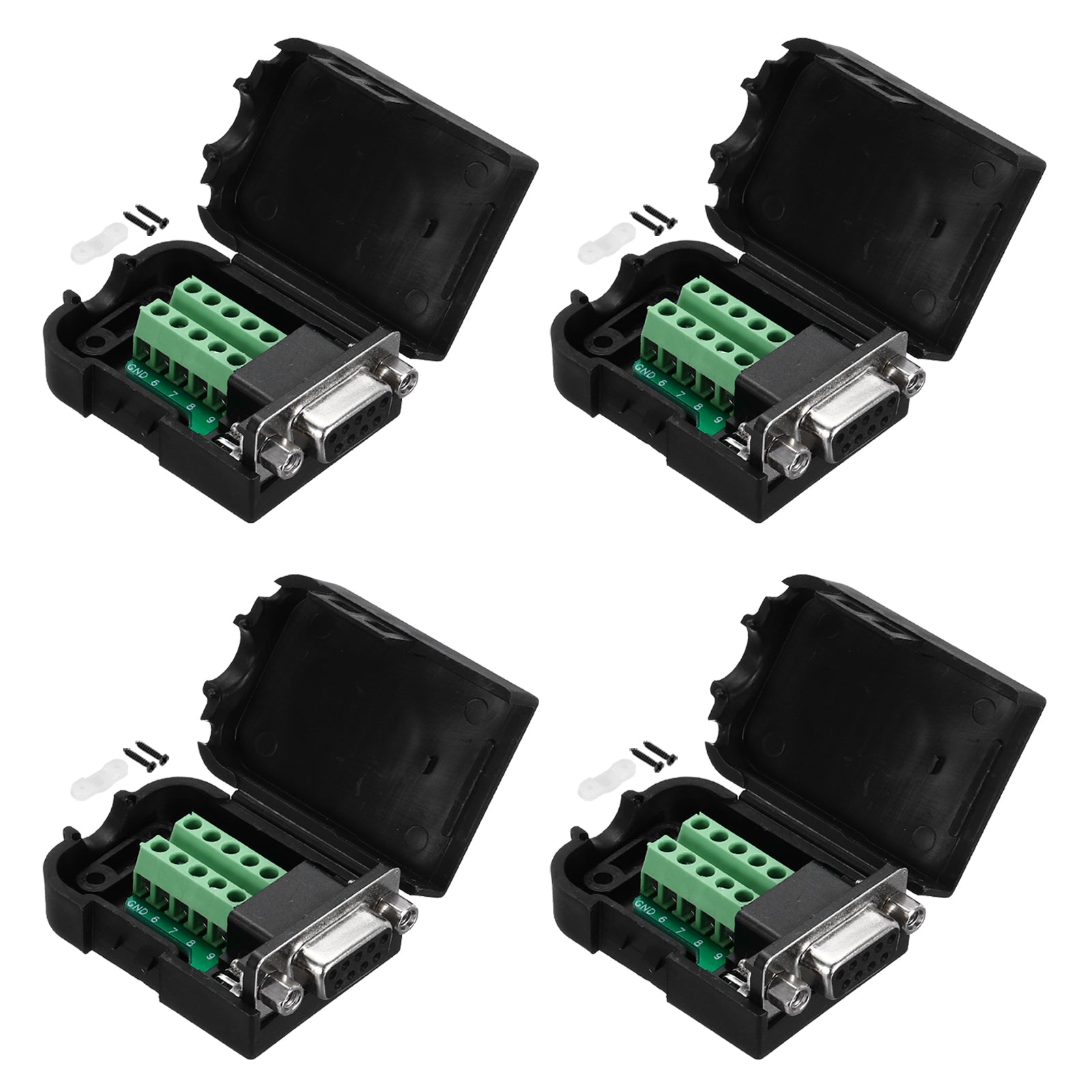 DB9 Breakout Connector, RS232 Serial Adapter Solderless Module Board ...