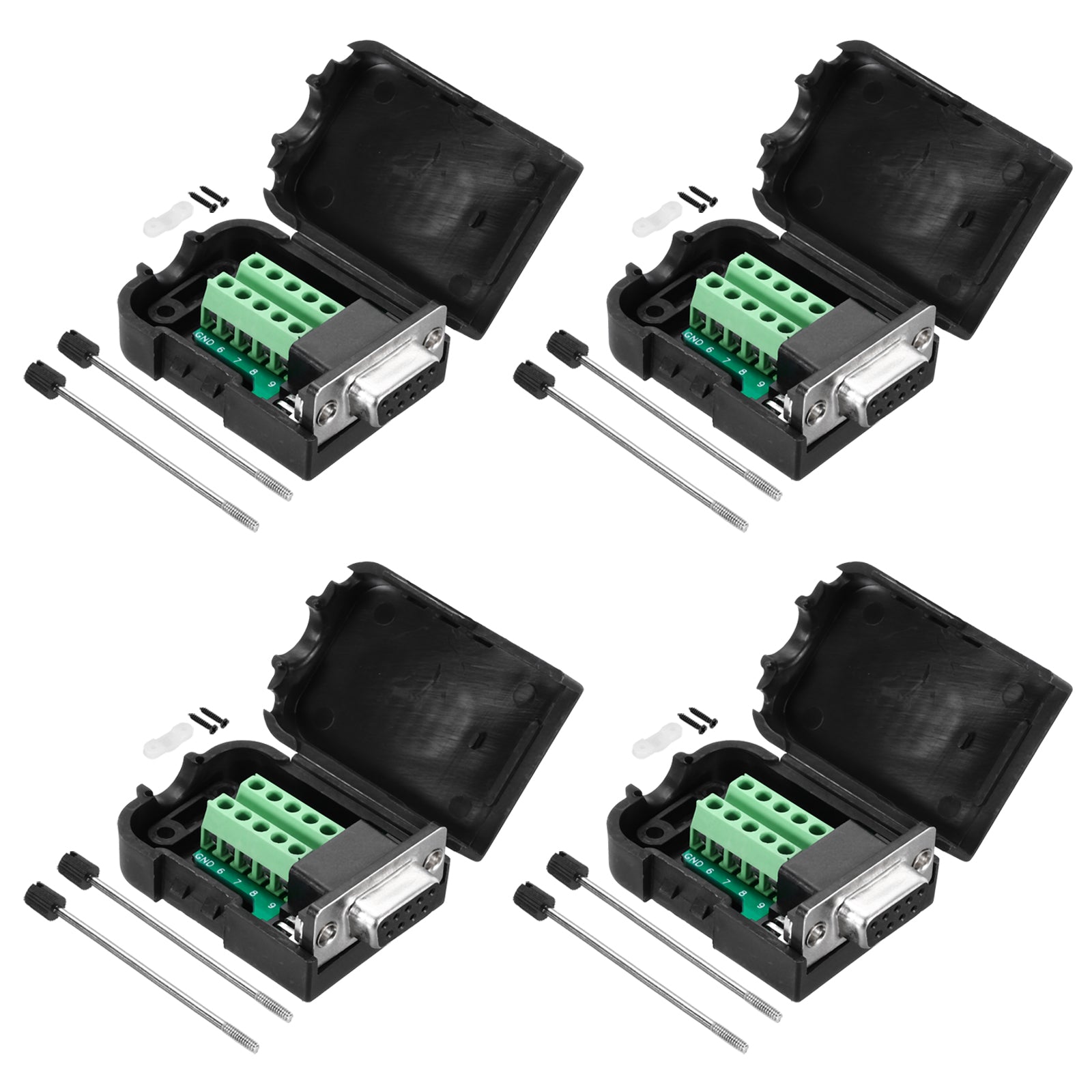 DB9 Breakout Connector, RS232 Serial Adapter Solderless Module Board ...