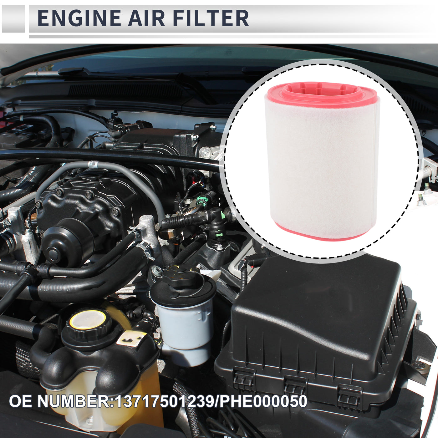 Car Engine Air Filter No.PHE000050 for Land Rover Range Rover HSE 4.4L ...