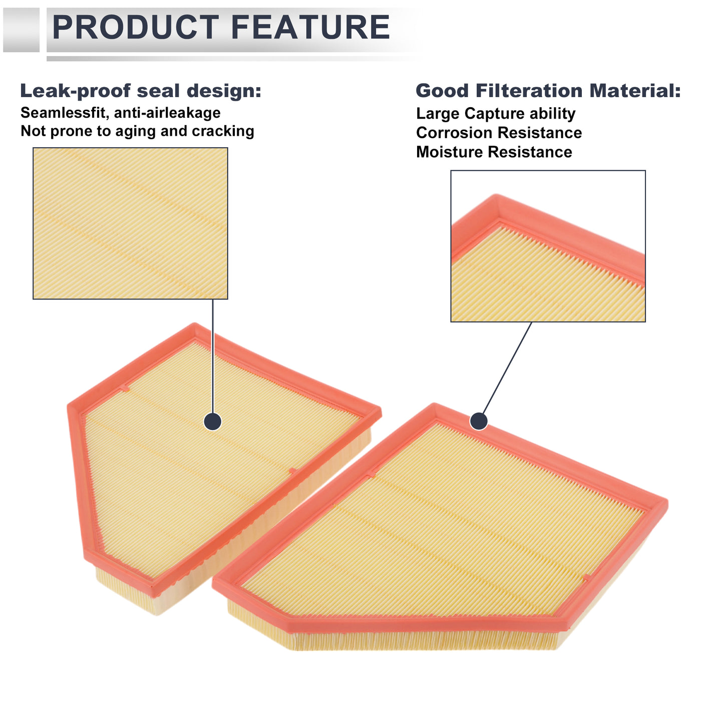 Car Engine Air Filter No.13717548897 for BMW X5 4.8i 4.8L 2007 2008 ...