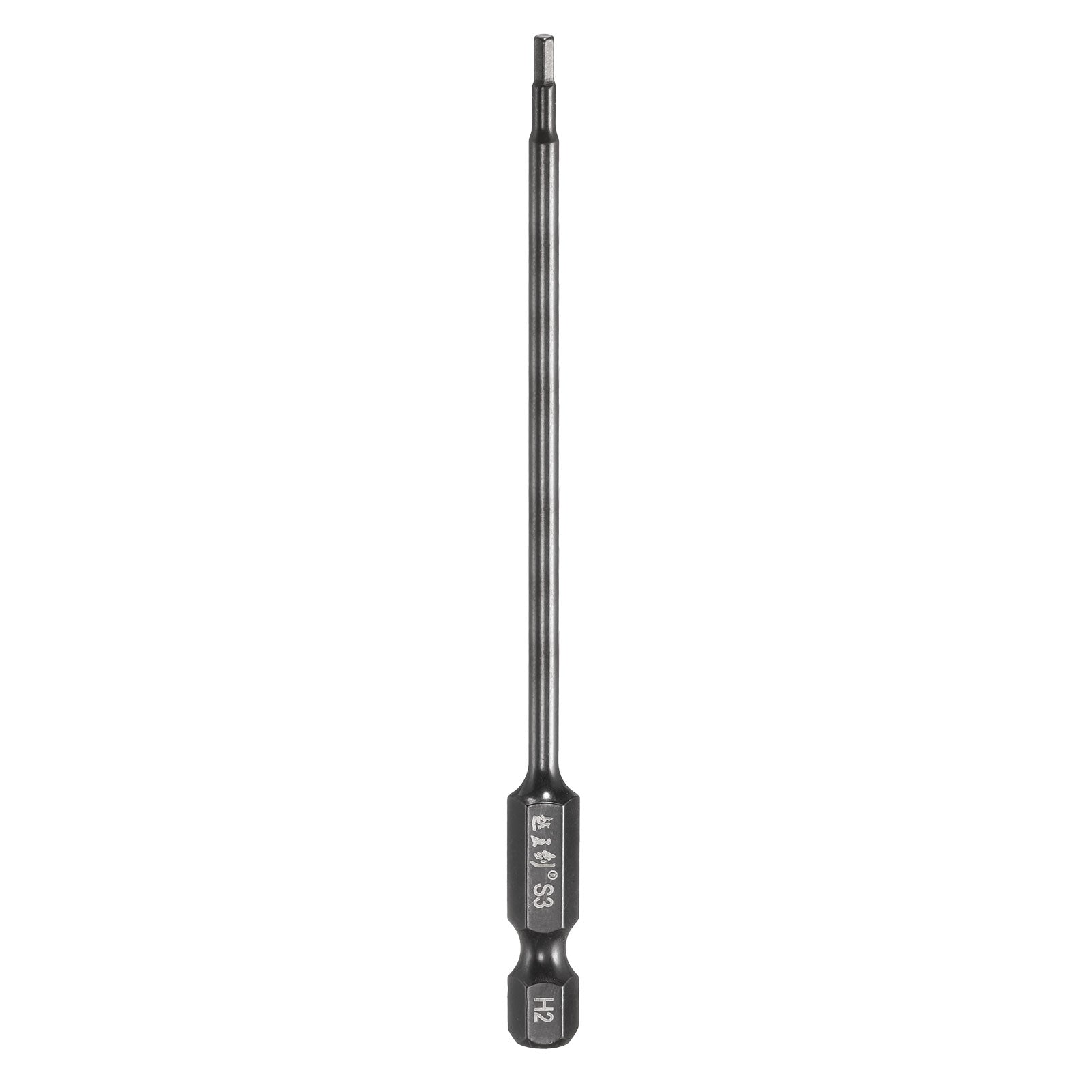 2mm Metric Hex Head Wrench Drill Bit 100mm Length Magnetic Bits, Black ...