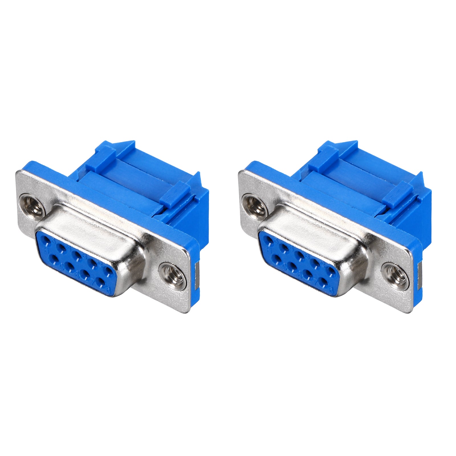 2 Pcs D-sub Connector DB9 9-pin 2-Row Female Serial Port Terminal ...