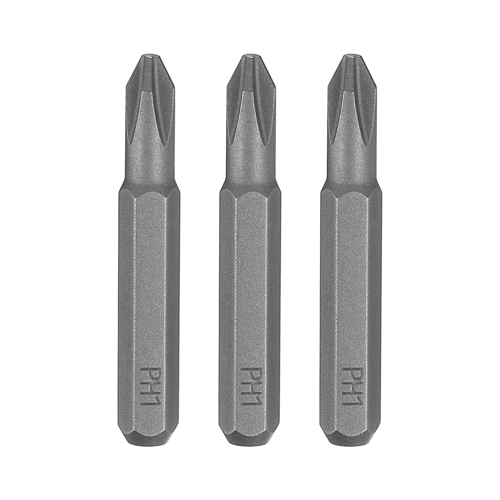 3pcs PH1 Phillips Screwdriver Bit 5/32" Hex Shank 28mm Length S2 Steel ...