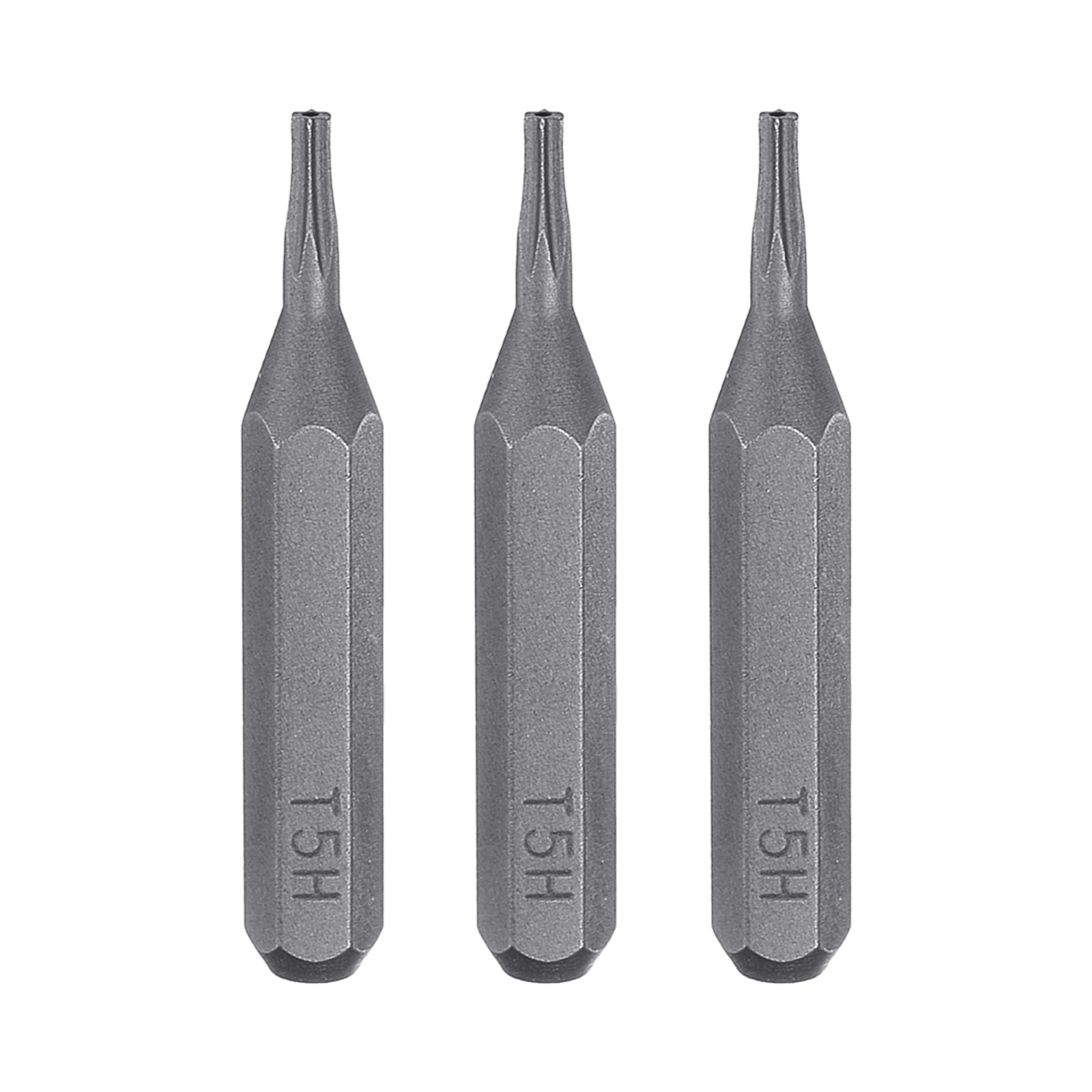 3pcs T5H Torx Screwdriver Bit 5/32" Hex Shank 28mm Length S2 Steel ...