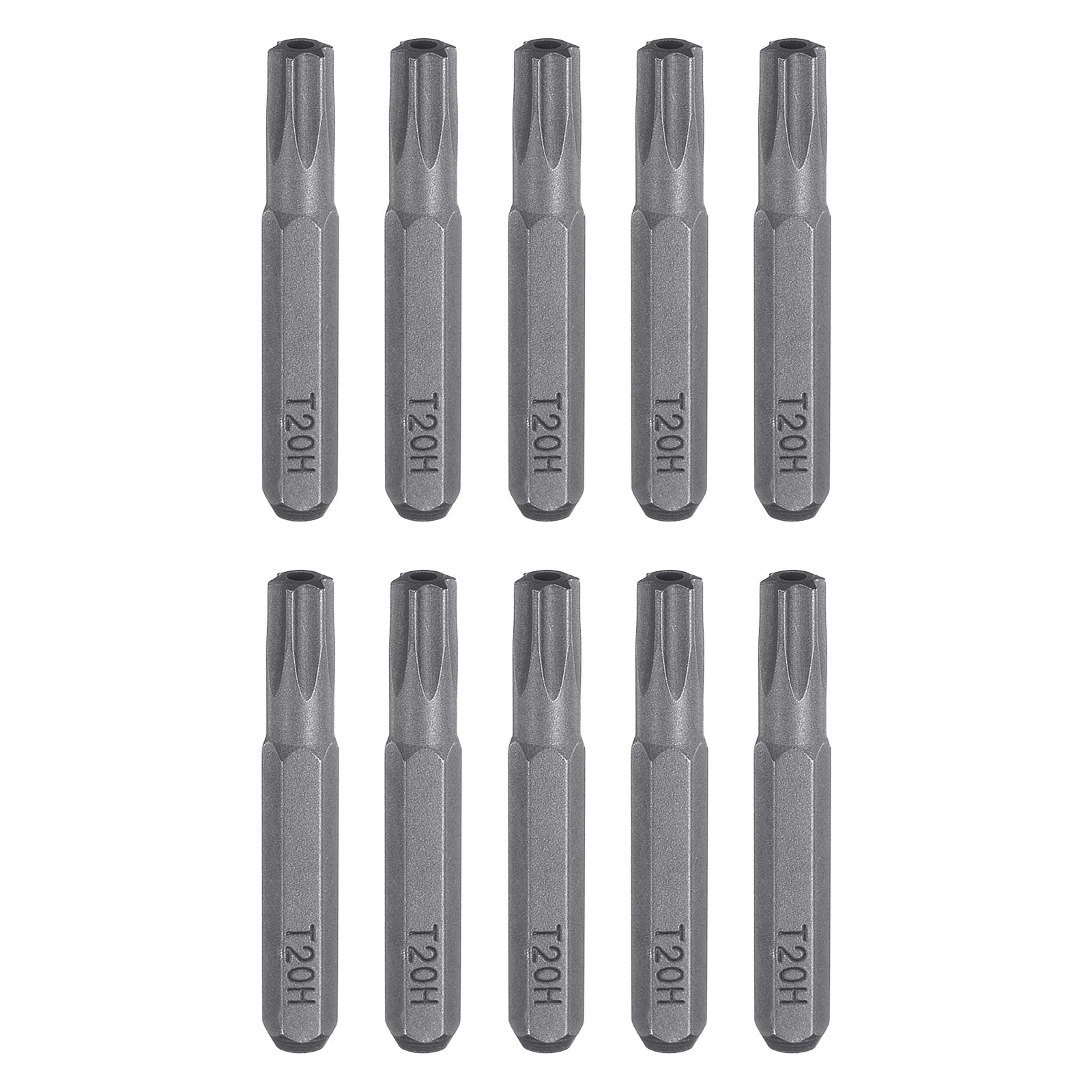 10pcs T20H Magnetic Torx Screwdriver Bit 5/32" Hex Shank 28mm Length S2 ...