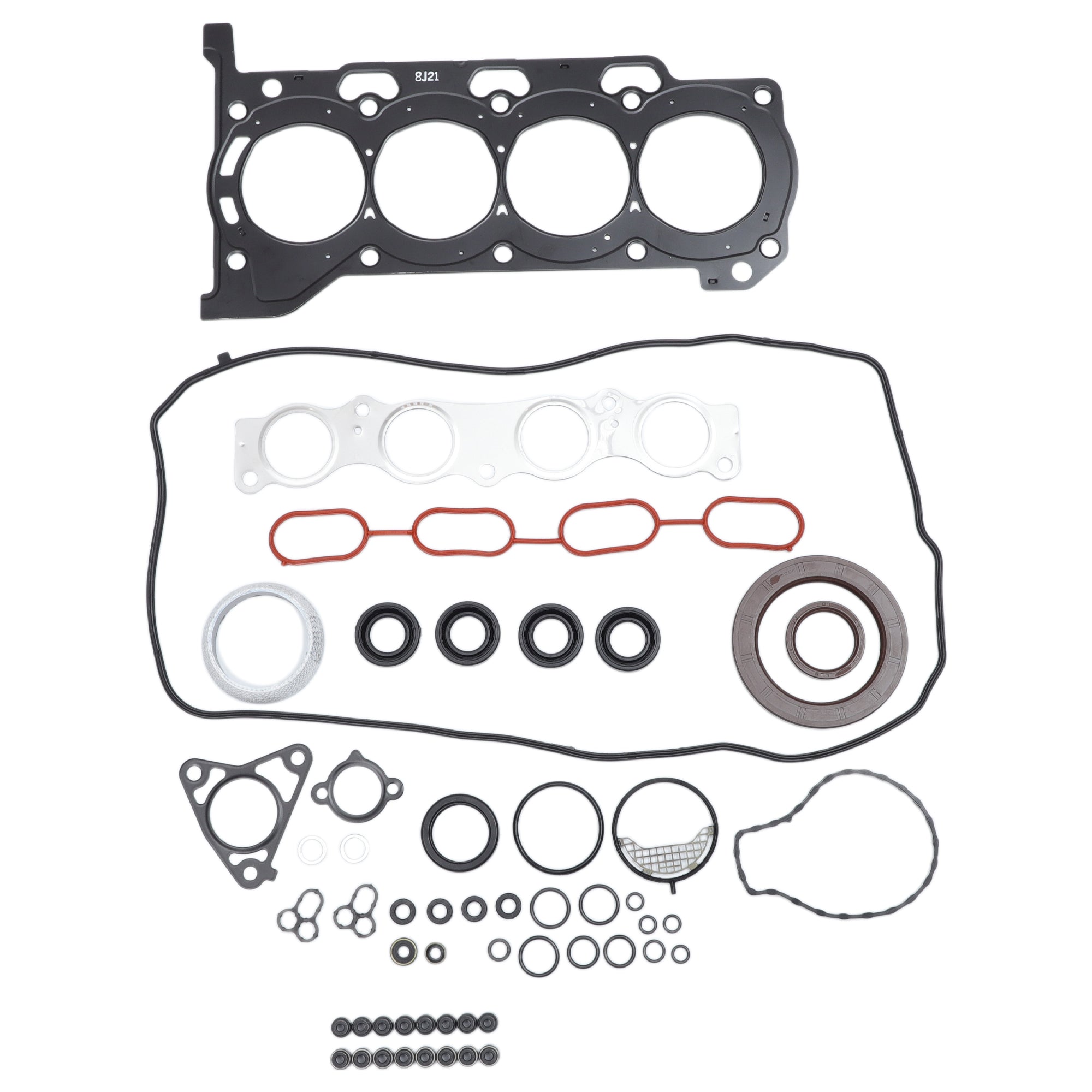 Engine Valve Cover Gasket Kit Head Gasket Intake Exhaust Manifold ...
