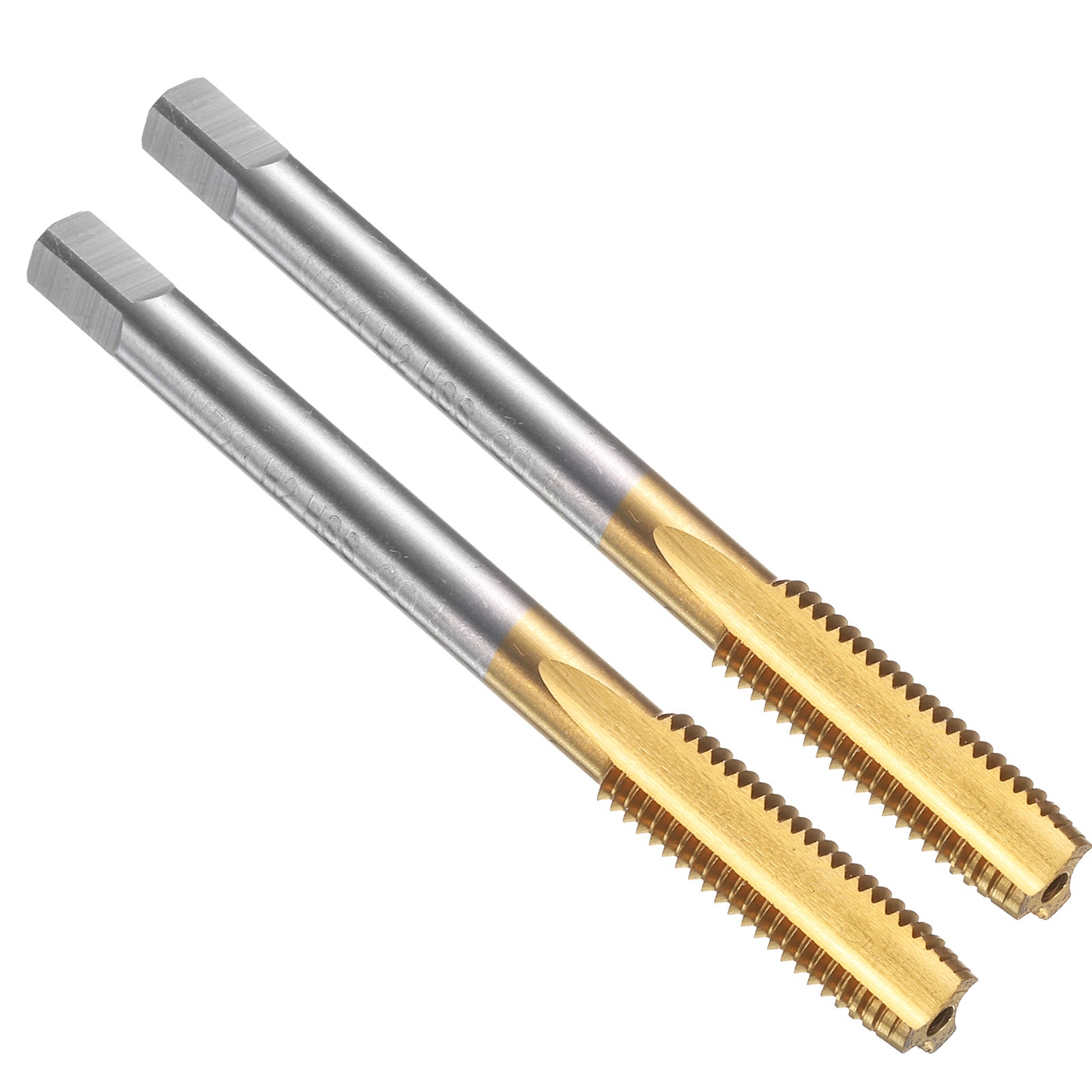 Uxcell 2pcs Straight Flute Thread Tap, M7 x 1 Left Hand Metric Titanium ...
