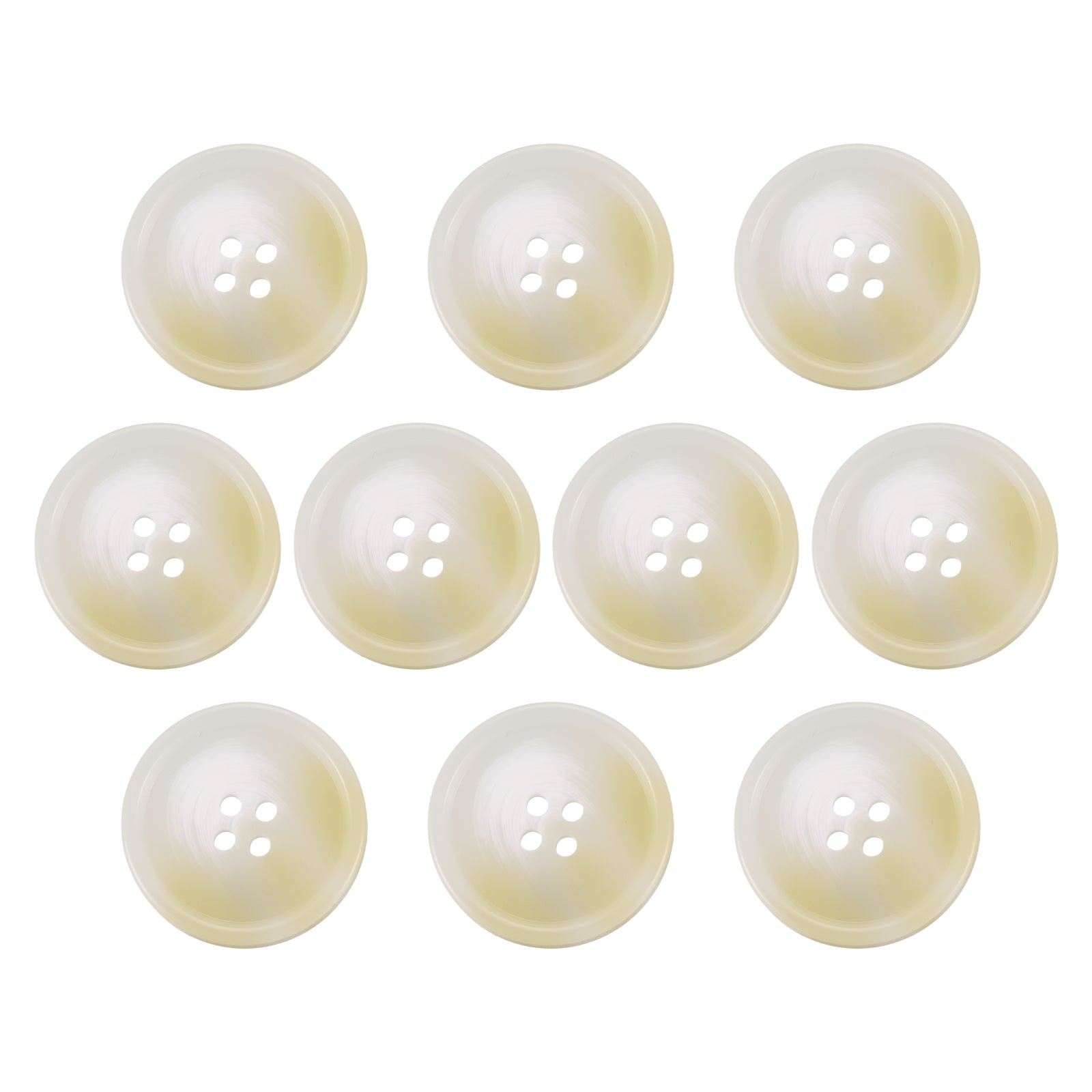 10pcs Resin Sewing Button, 28mm 1 1/8" 4 Holes Round Coat Buttons, 2# ...